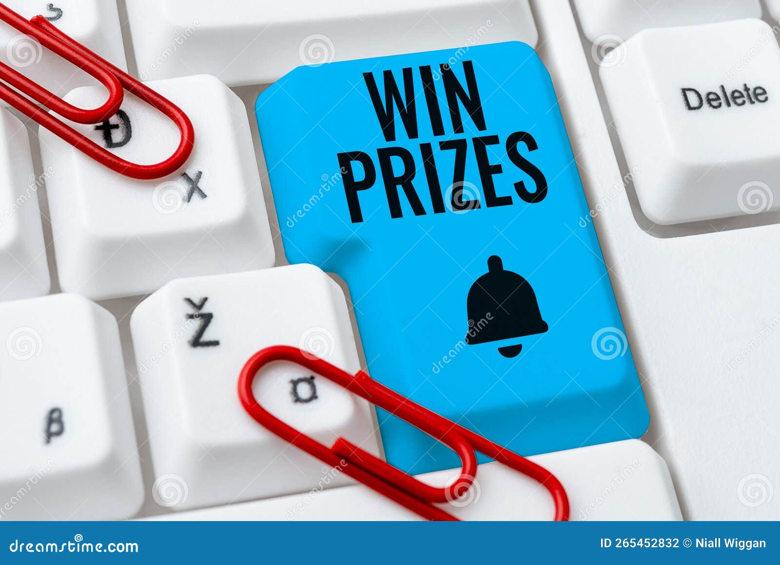 Conceptual Caption Win Prizes. Business Concept Something Given for ...