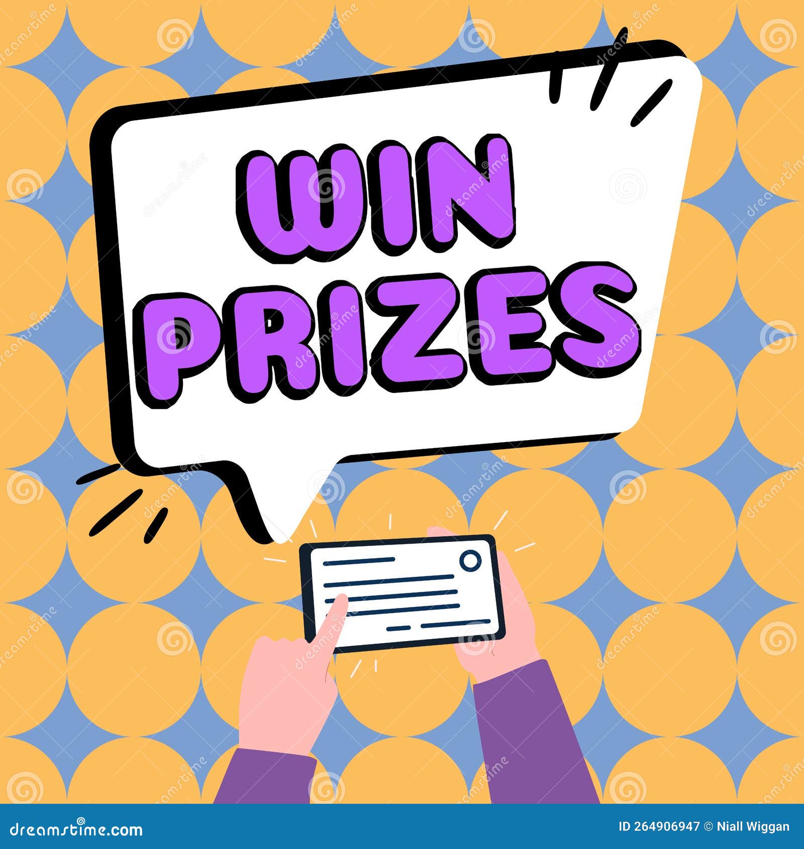 Text Caption Presenting Win Prizes. Business Overview Something Given ...