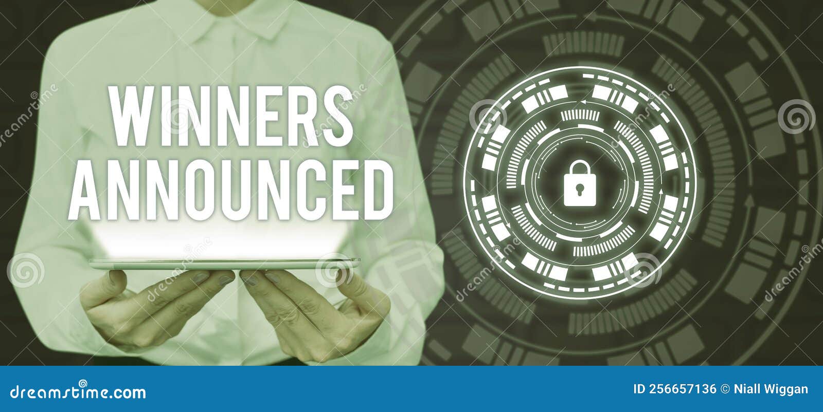 Text Caption Presenting Winners AnnouncedAnnouncing Who Won the Contest ...