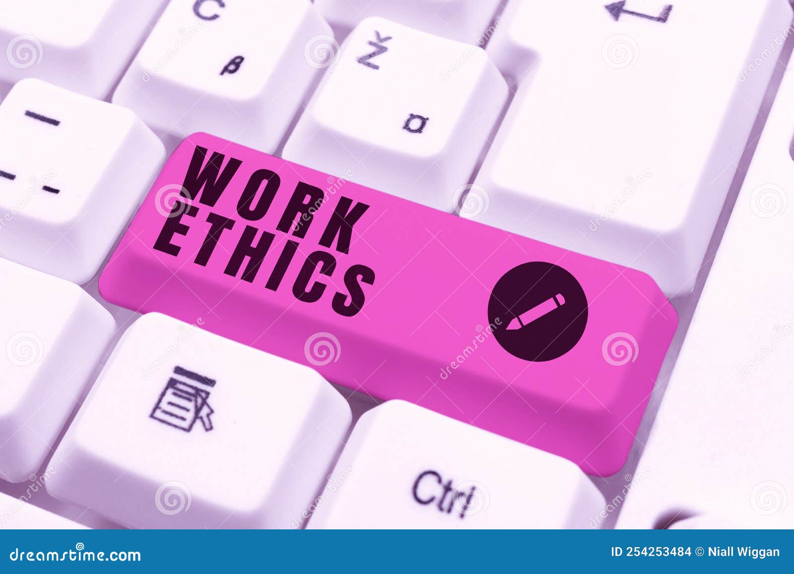 Text Caption Presenting Work Ethics. Business Concept a Set of Values ...