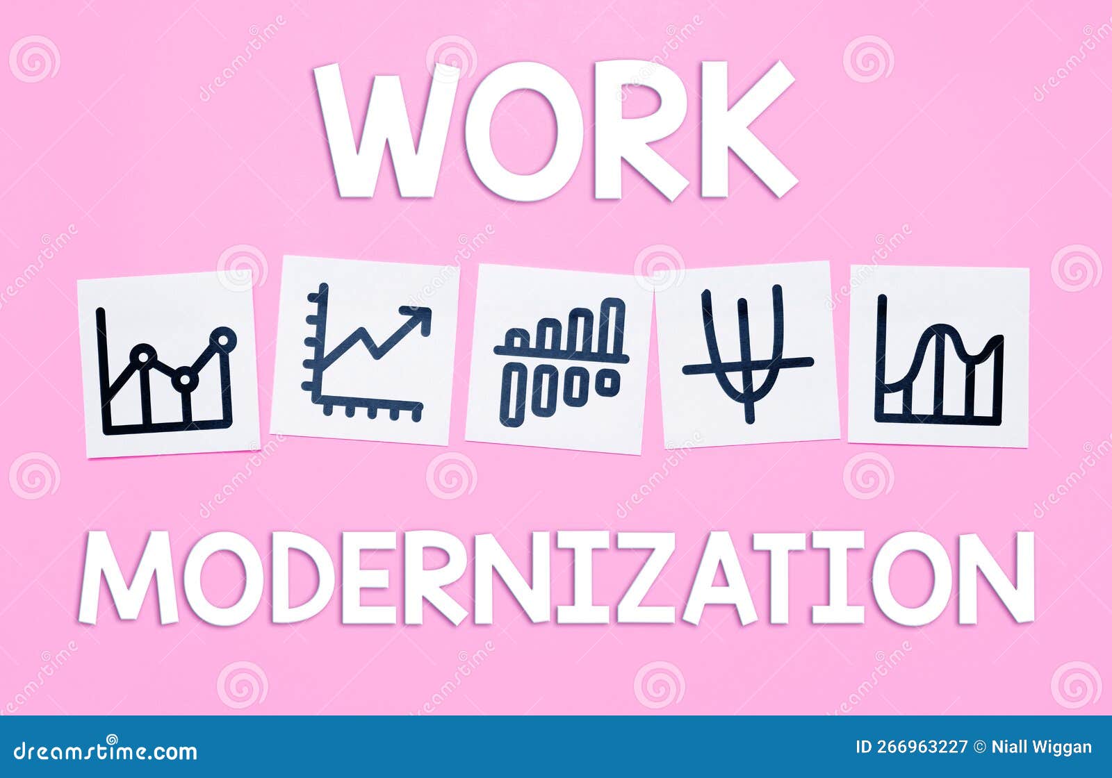 Text Caption Presenting Work Modernization. Business Concept Changing ...