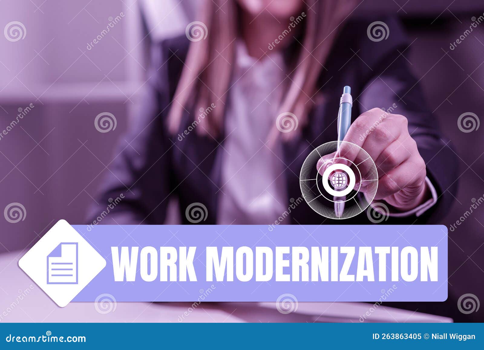Text Caption Presenting Work Modernization. Word for Changing Product ...