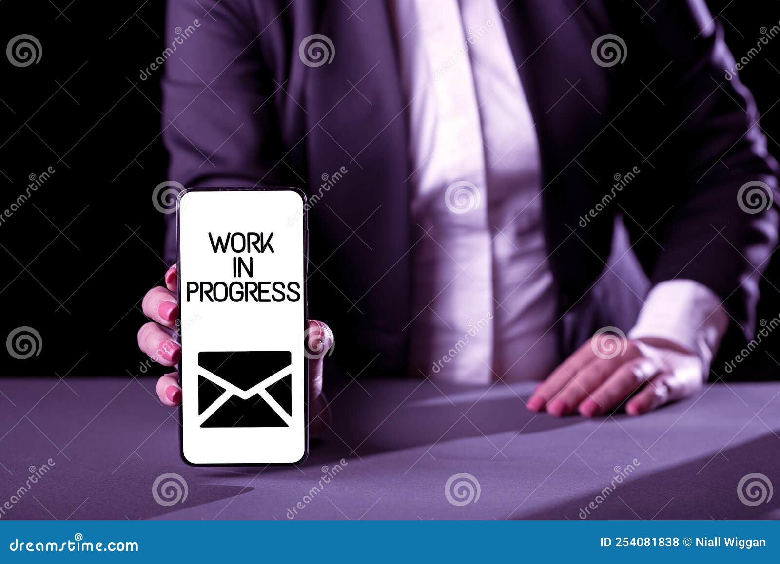 Text Sign Showing Work in Progress. Concept Meaning Job Still Being ...