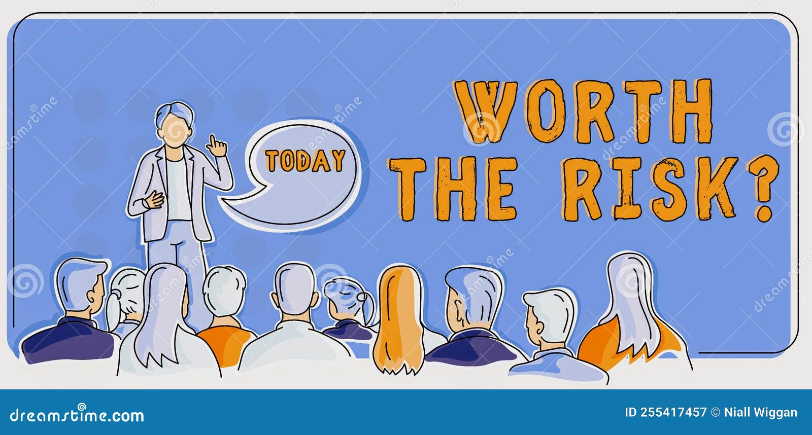 Text Caption Presenting Worth the Risk Questionasking If Certain Action ...