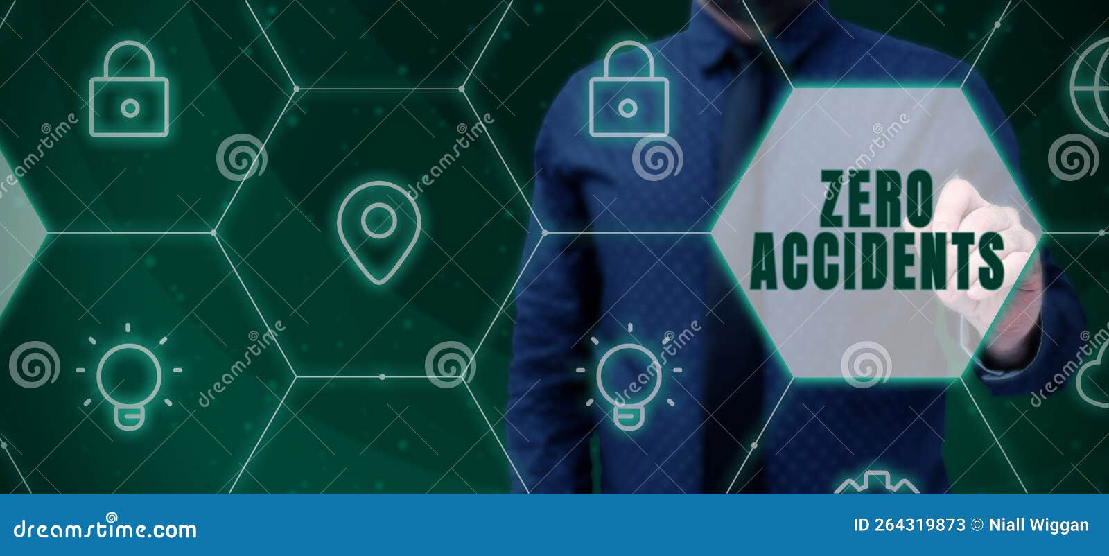 Text Caption Presenting Zero Accidents. Business Idea Important ...