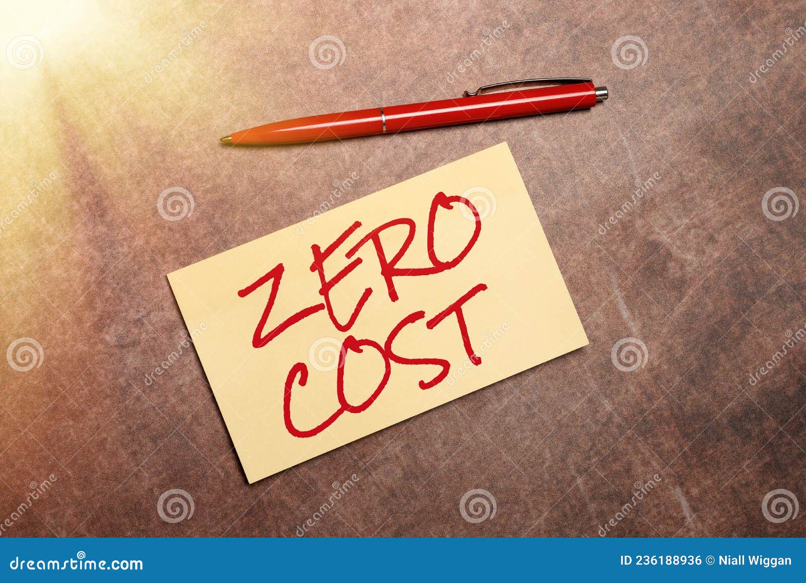 Conceptual Caption Zero Cost. Business Approach Business Decision that ...