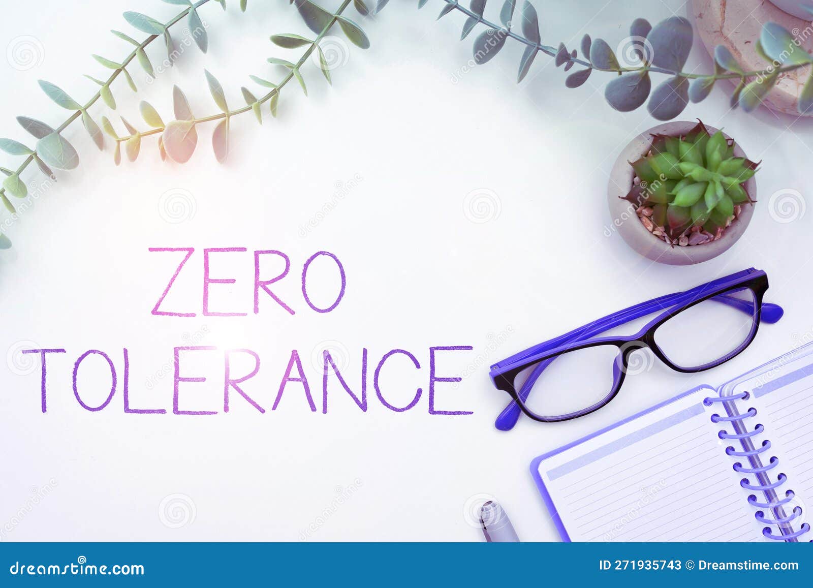 Text Sign Showing Zero Tolerance. Business Overview Refusal To Accept ...