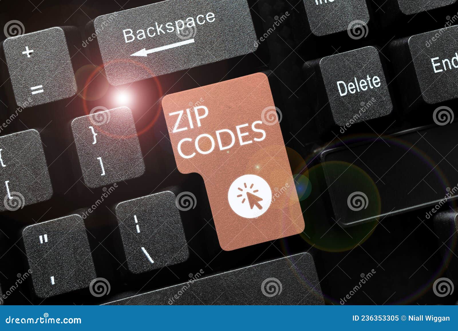 Text Caption Presenting Zip Codes. Business Overview Numbers Added To a ...