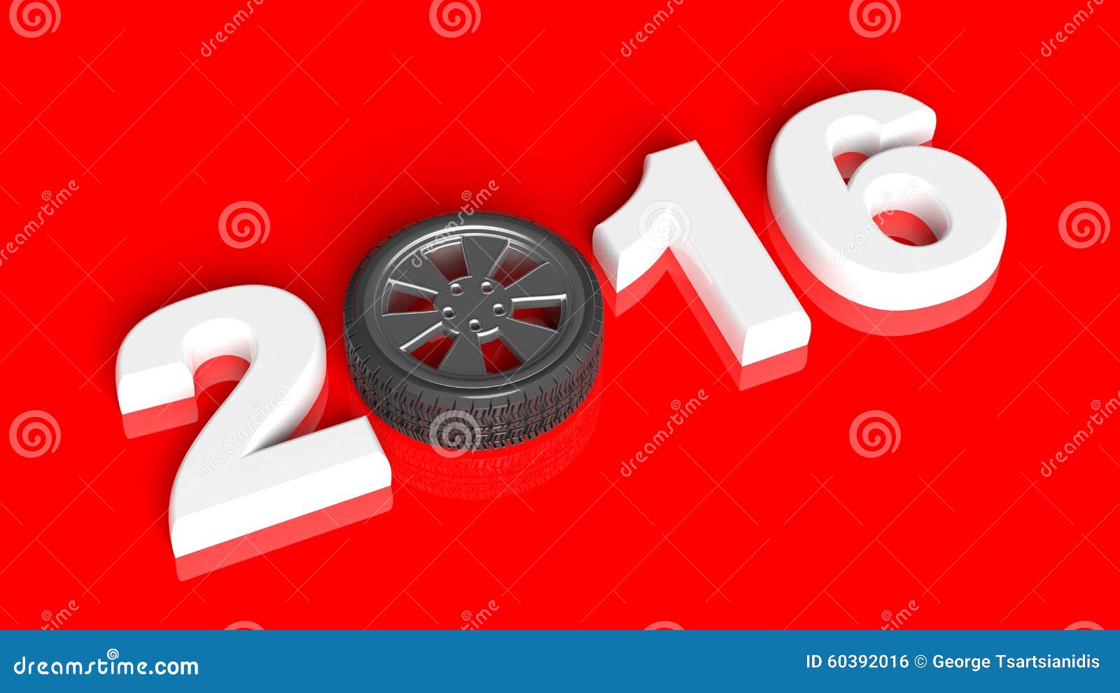 2016 Text with Car Wheel Rim Stock Illustration - Illustration of ...