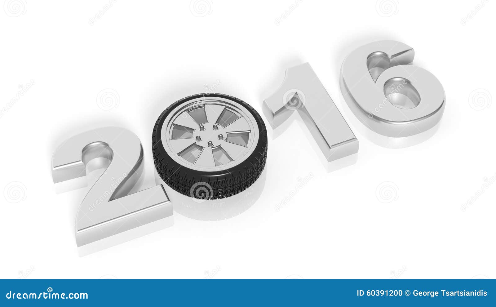 2016 Text with Car Wheel Rim Stock Illustration - Illustration of ...