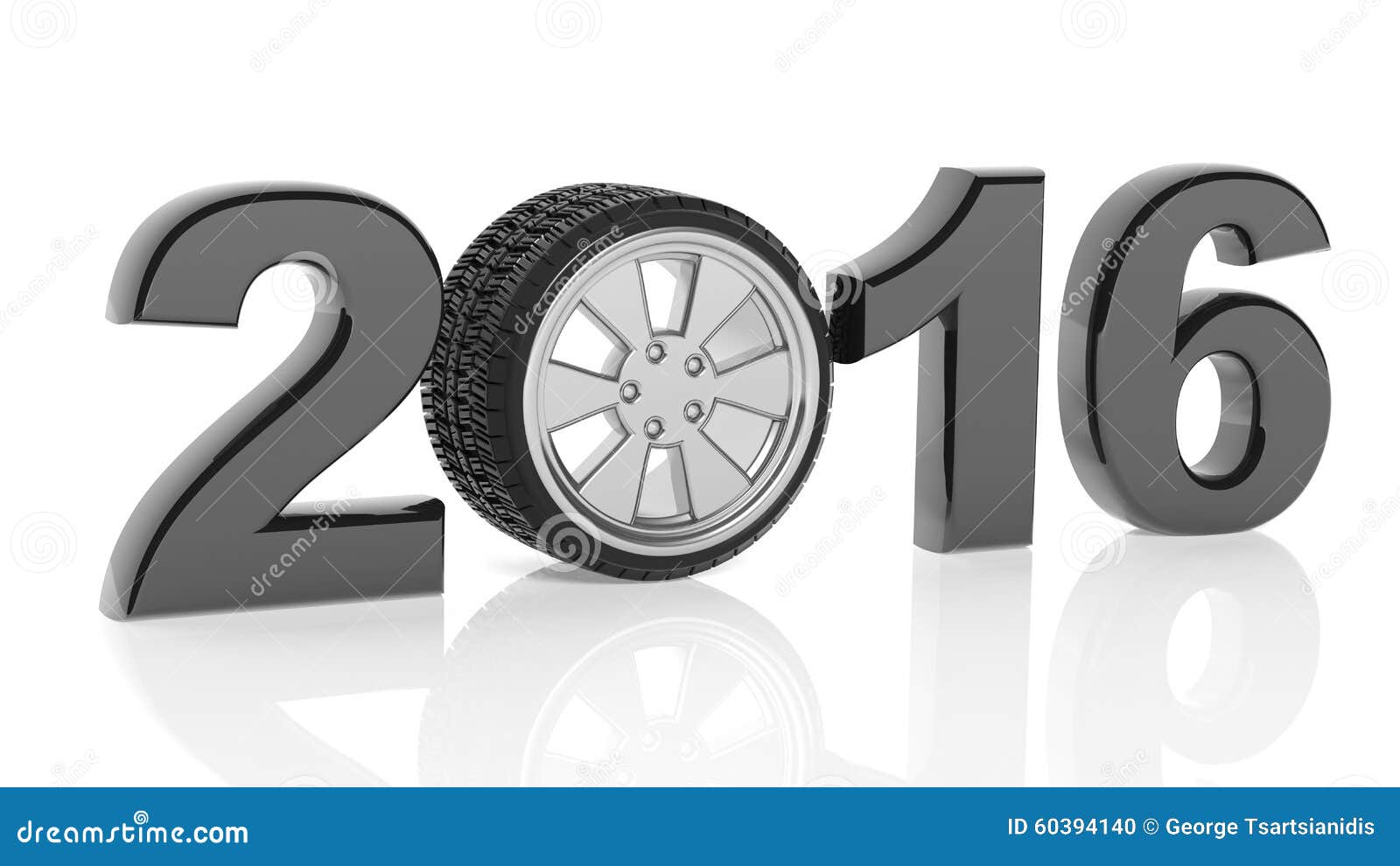 2016 Text with Car Wheel Rim Stock Illustration - Illustration of ...