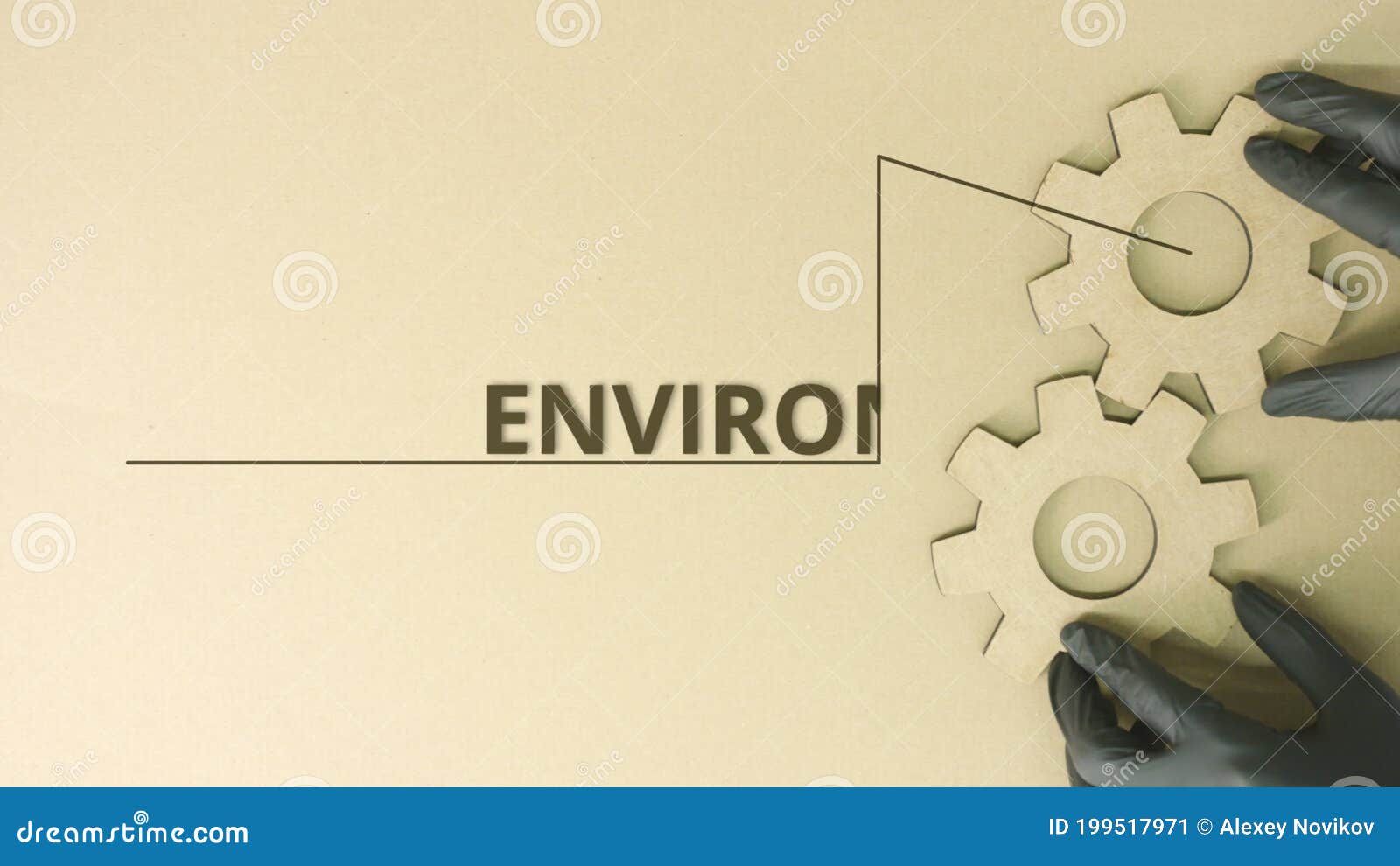 Environment Text and Recycled Cardboard Cogwheels Stock Video - Video ...