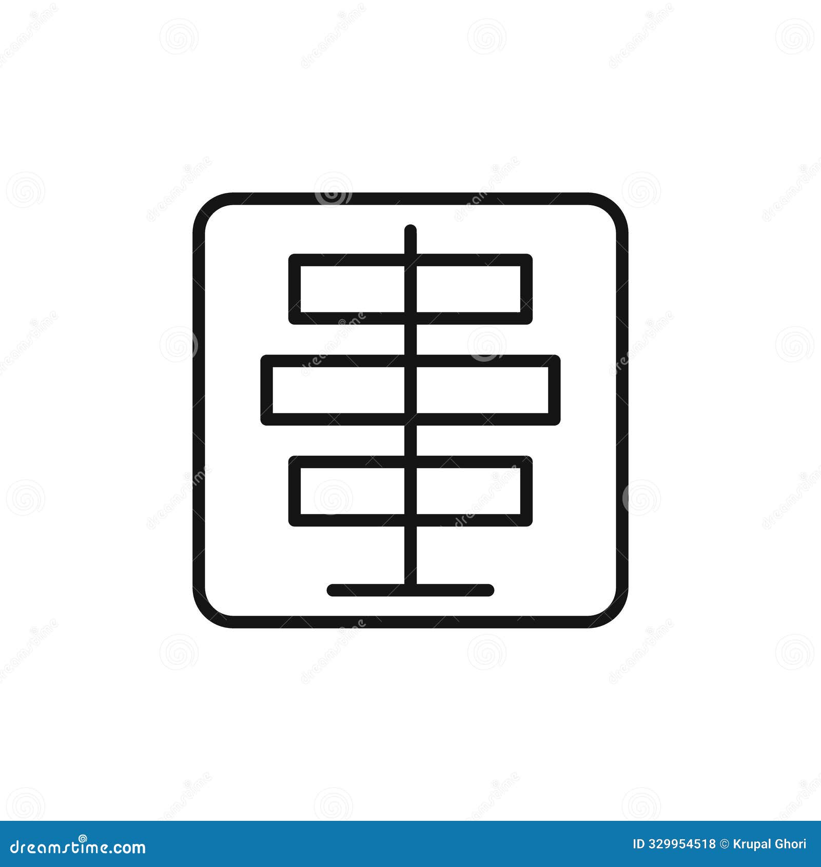 Text Center Align Icon for Formatting Documents Stock Illustration ...