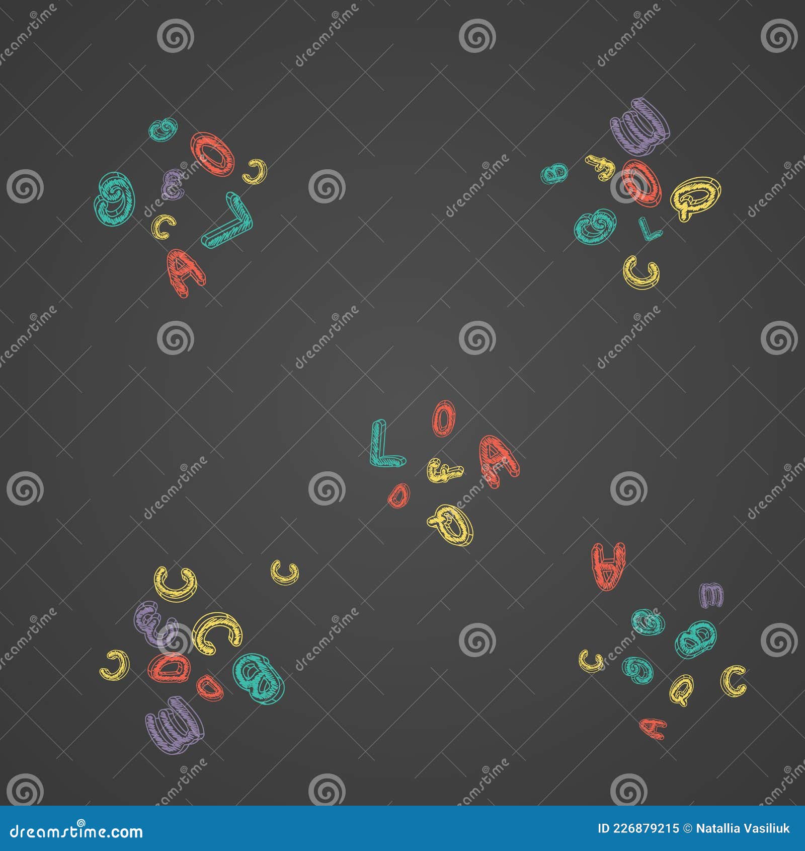 Text Chalkboard Vector Black Background. Chalk Stock Illustration ...