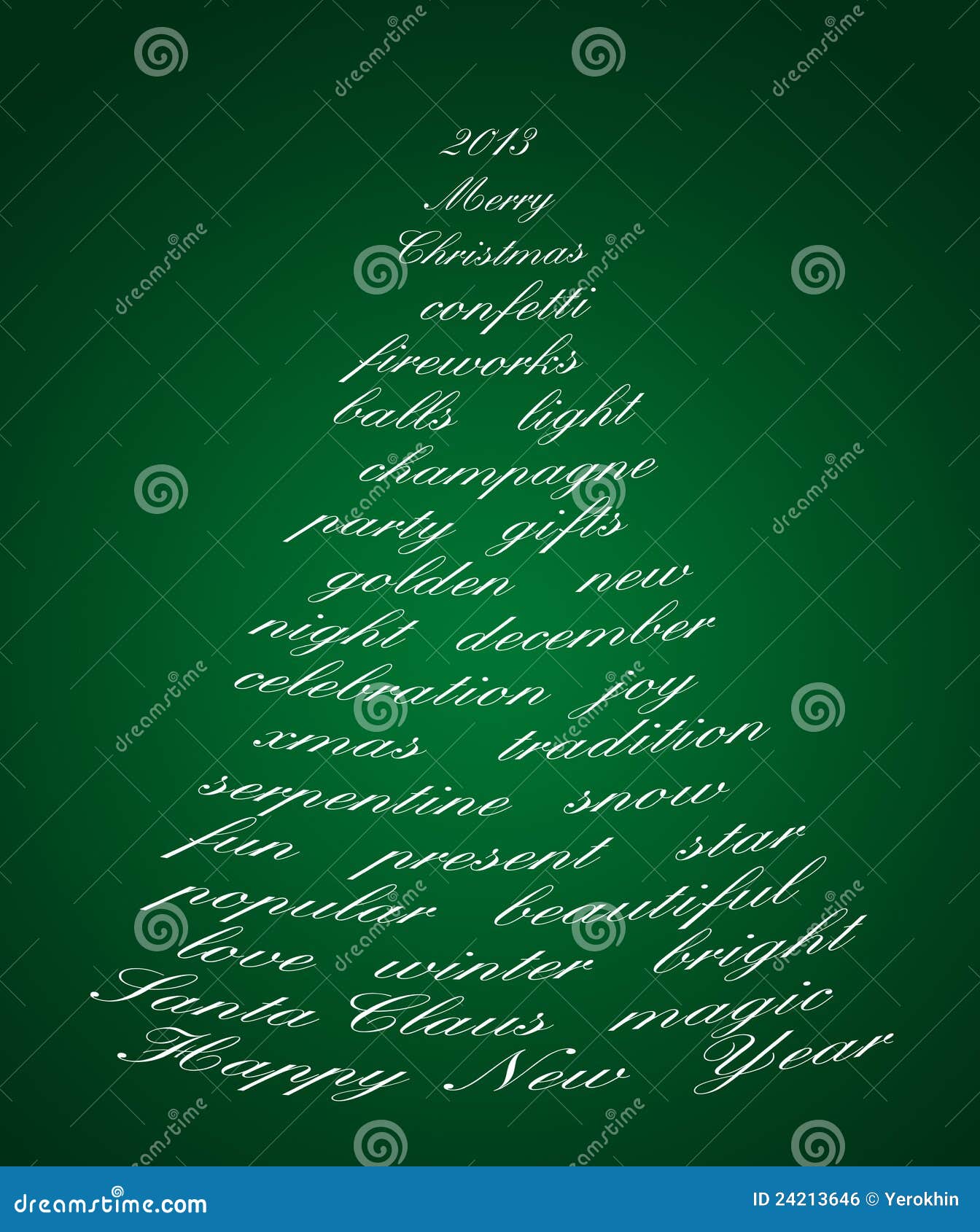 Text christmas tree stock illustration. Illustration of green - 24213646