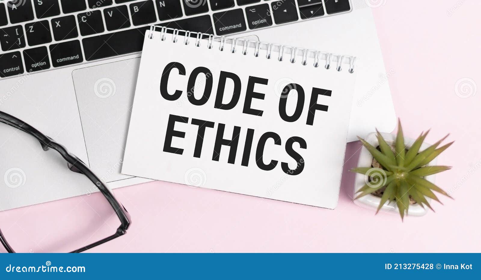 Text Code of Ethics on Notebook. Stock Photo - Image of honesty ...