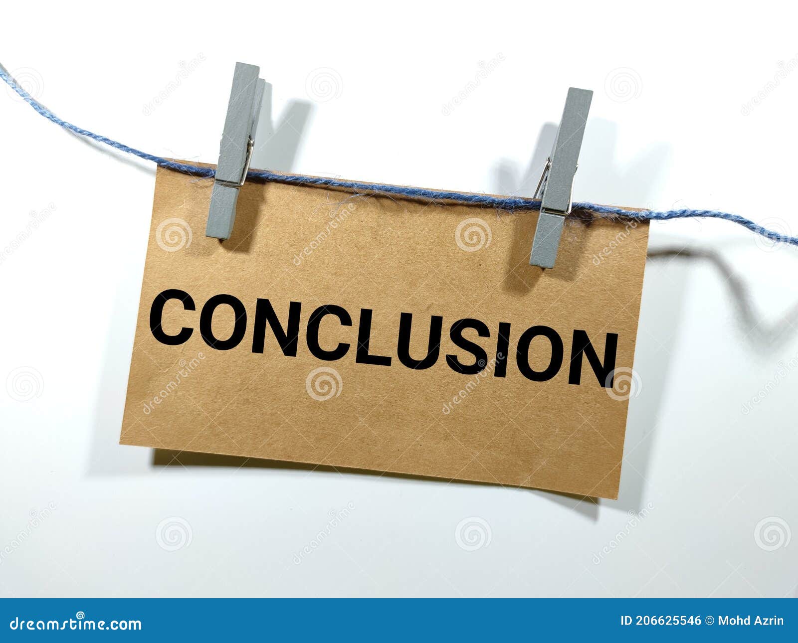 Text CONCLUSION on Hanging Paper. Stock Photo - Image of decision, font ...