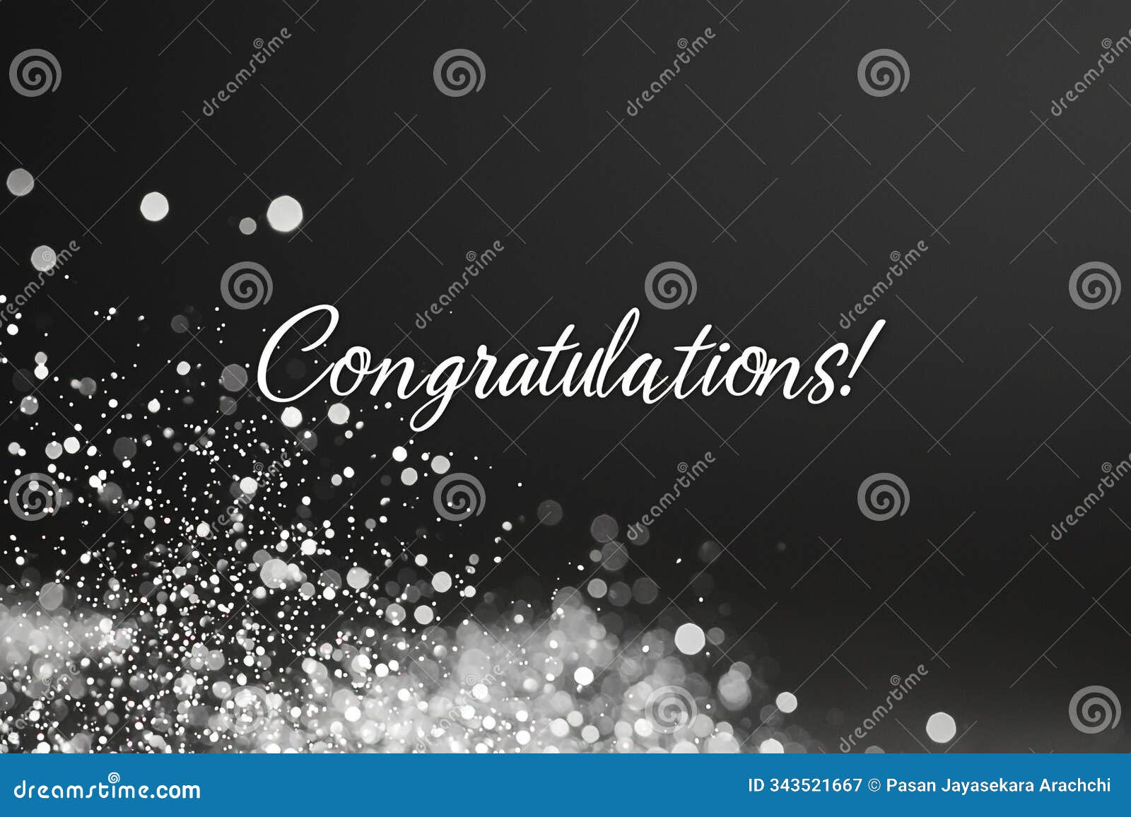 Text Congratulations on Dark Grey Background with Sparkles Stock ...