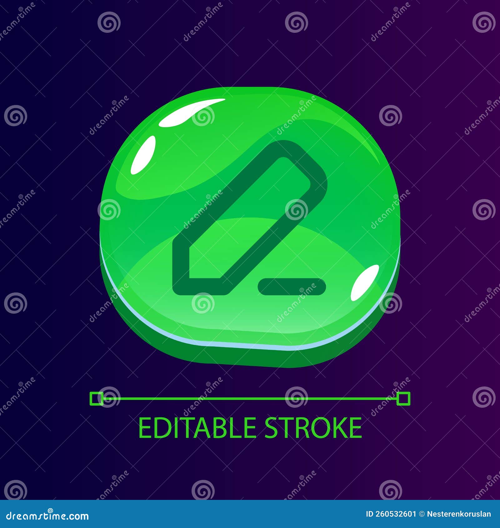 Text Correction Glossy Ui Button with Linear Icon Stock Vector - Illustration of word, colorful ...