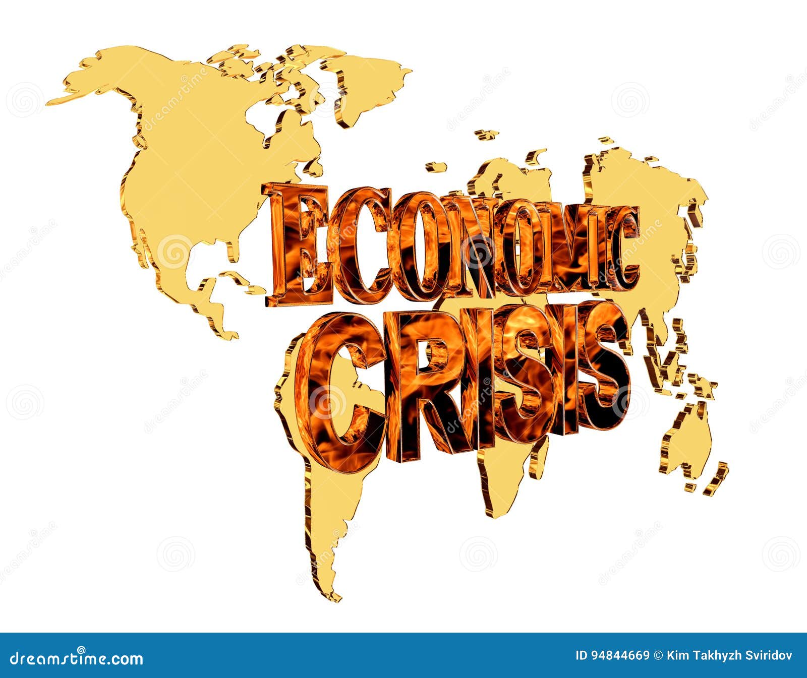 Text Crisis on a World Map Background on a White Background Stock ...