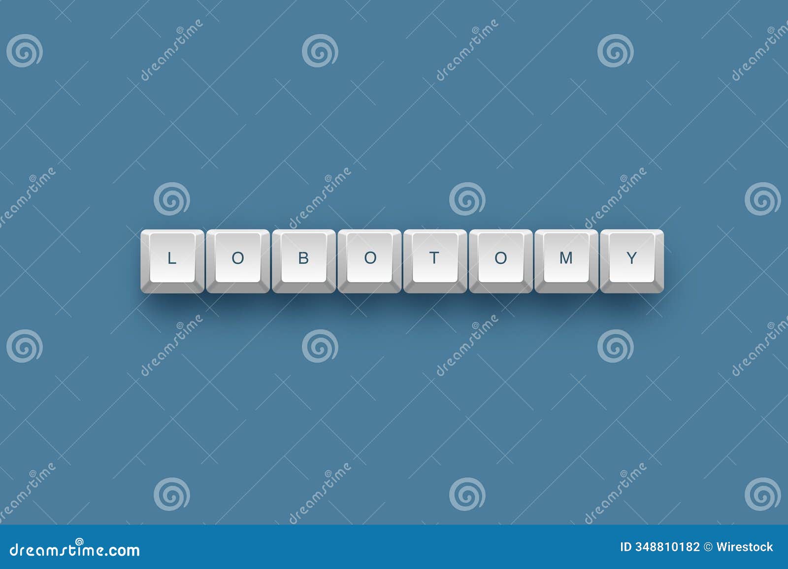 Text on a 3d Keyboard Button with Shadow, 3d Illustration with Blue ...