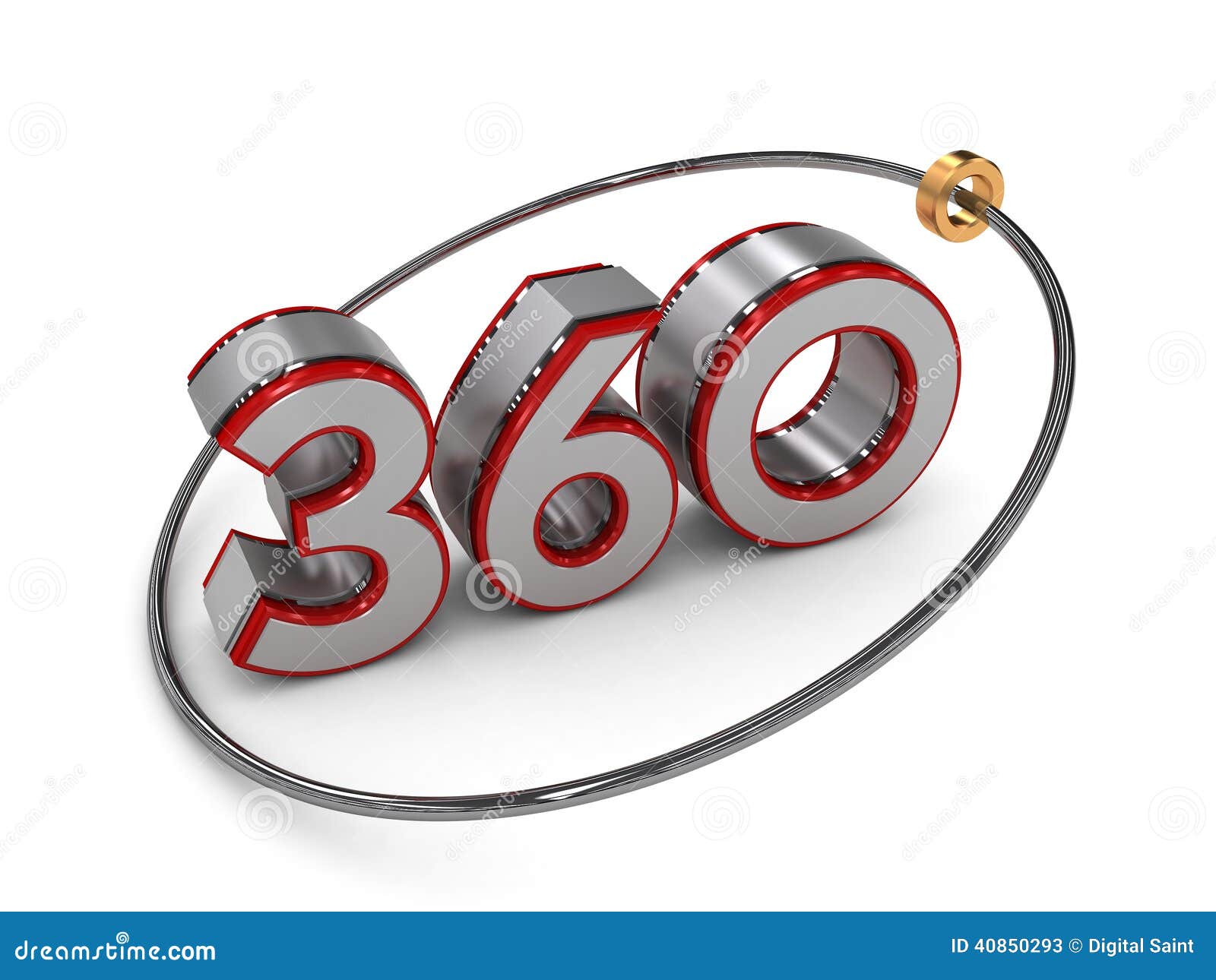 360 Text in 3D stock illustration. Illustration of angle - 40850293