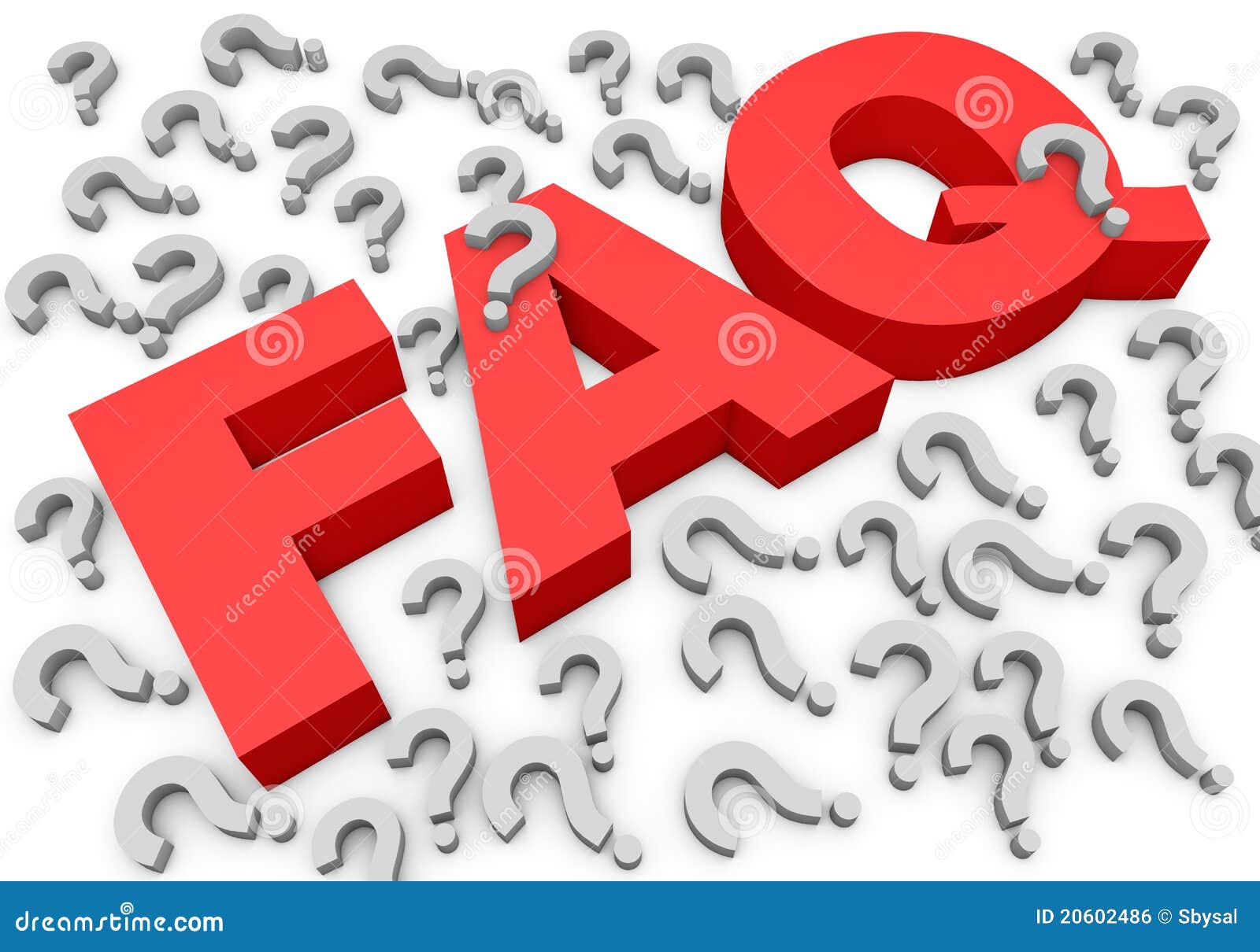 Text der FAQ-3D stock abbildung. Illustration von fromm - 20602486