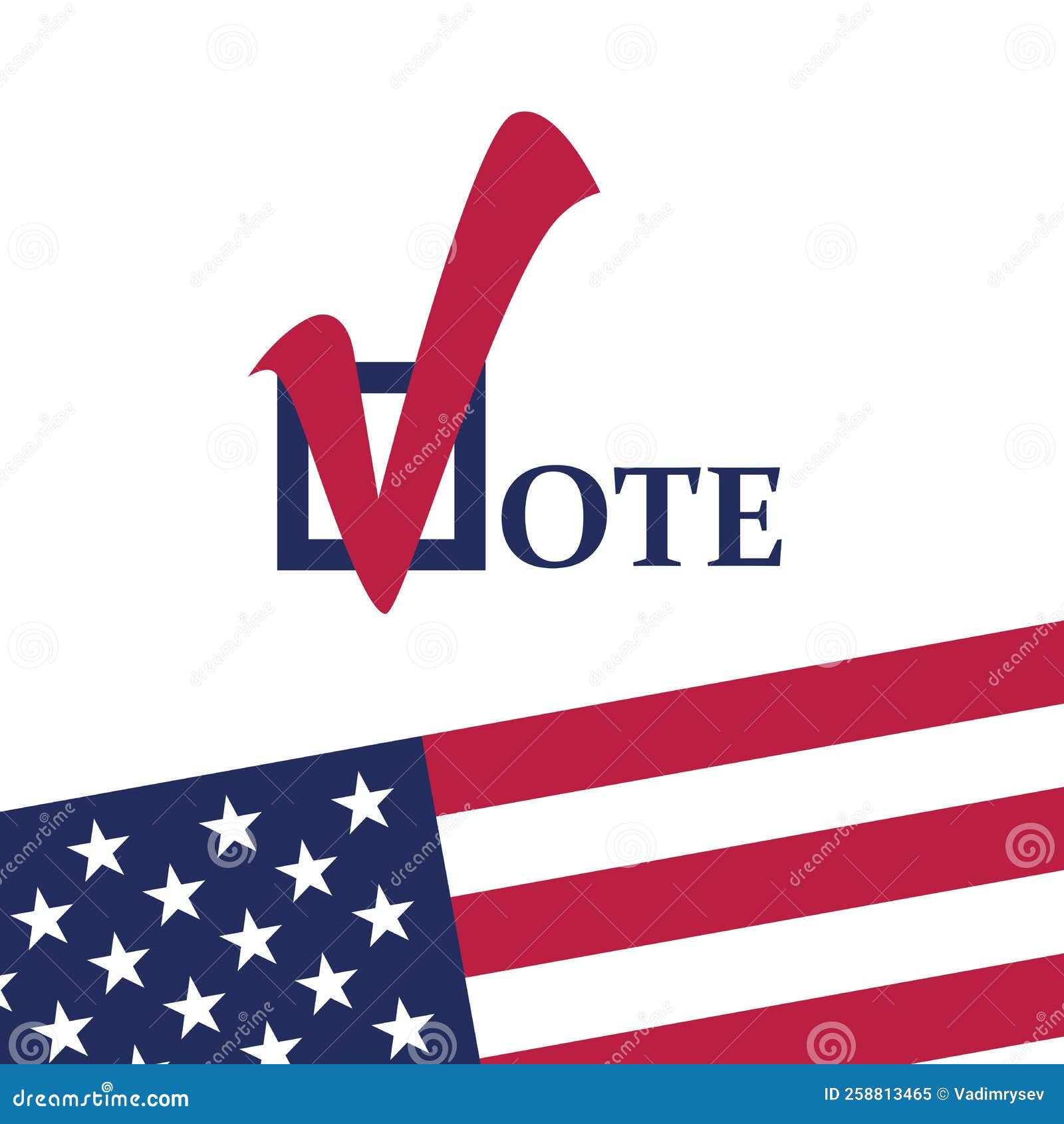 Text Design Concept VOTE. Voting in America. Template Elections Icons ...
