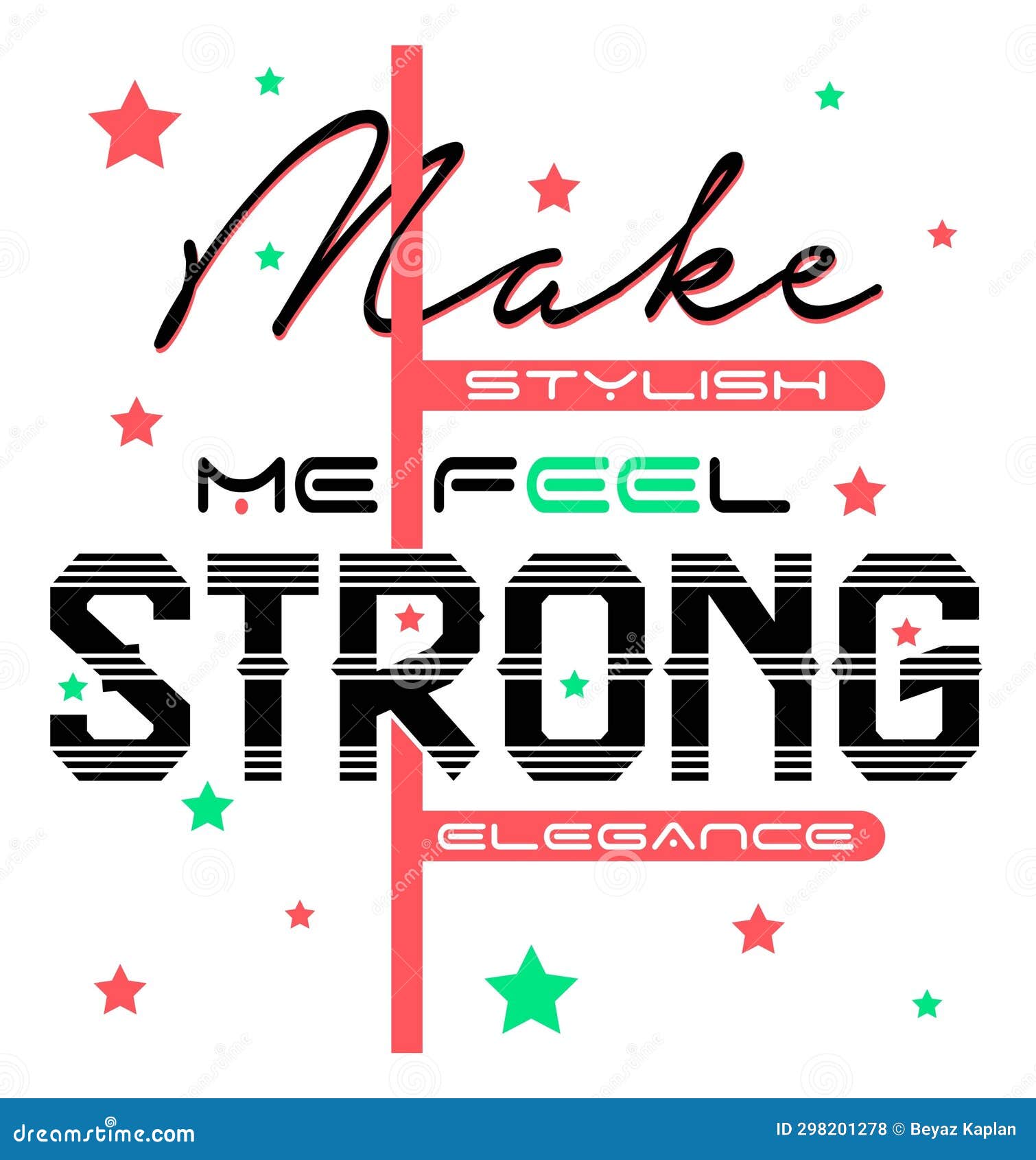 Text Design and Effects with Stars. Effective Pattern Stock ...