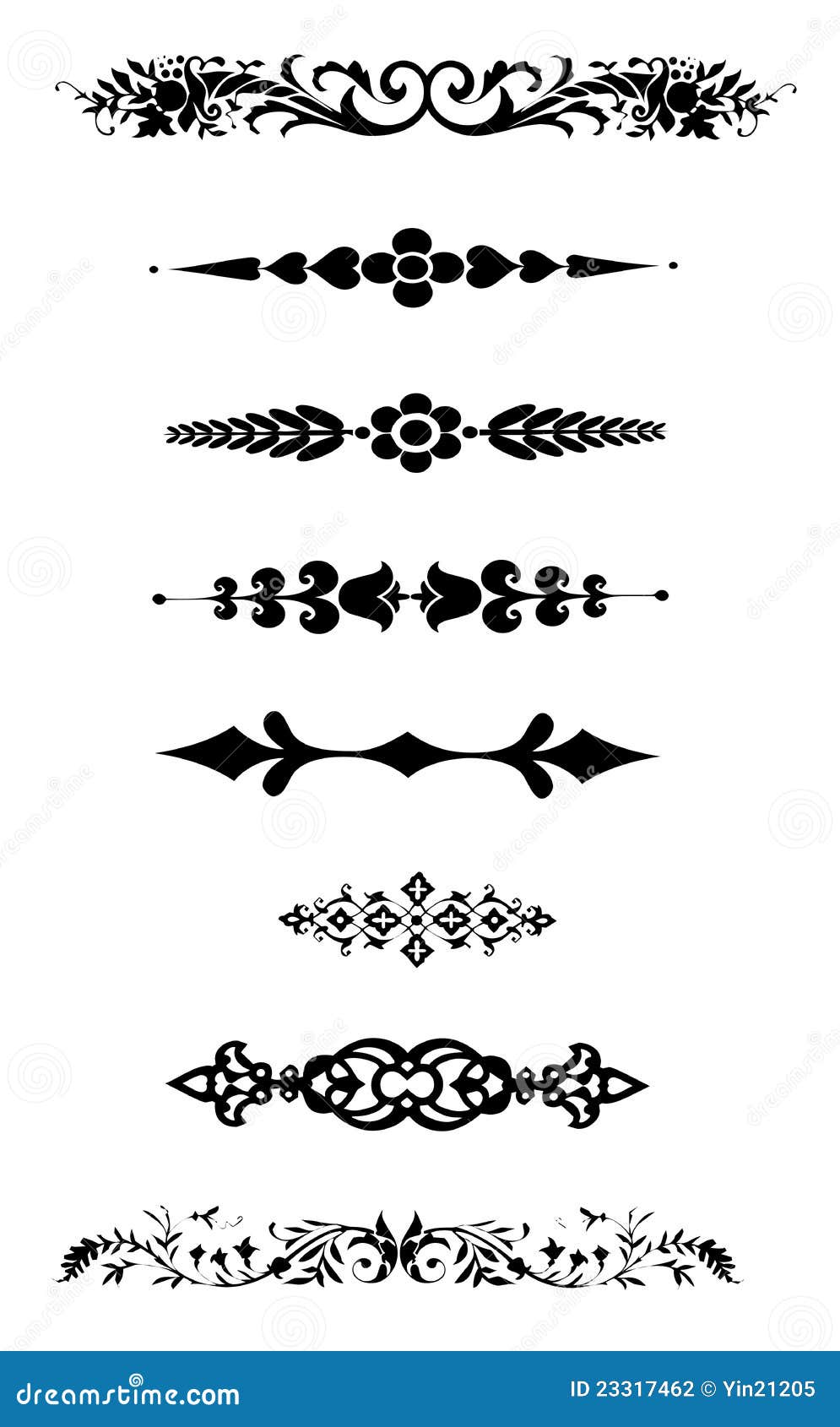 Text dividers stock vector. Illustration of paragraph - 23317462