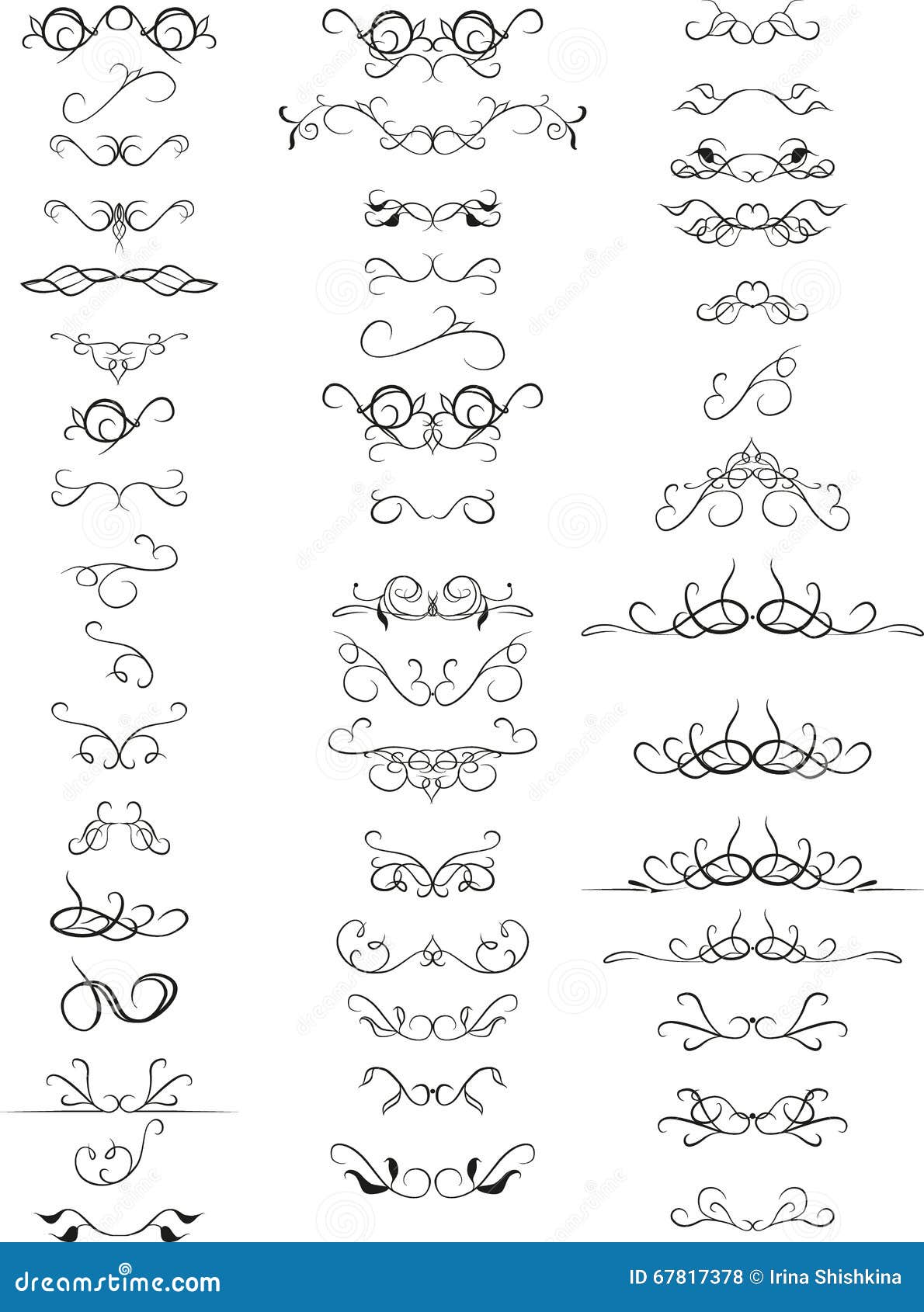 Text Dividers Design Elements Set Stock Vector - Illustration of page ... Text Dividers Design Elements Set Stock Vector - Illustration of page ...
