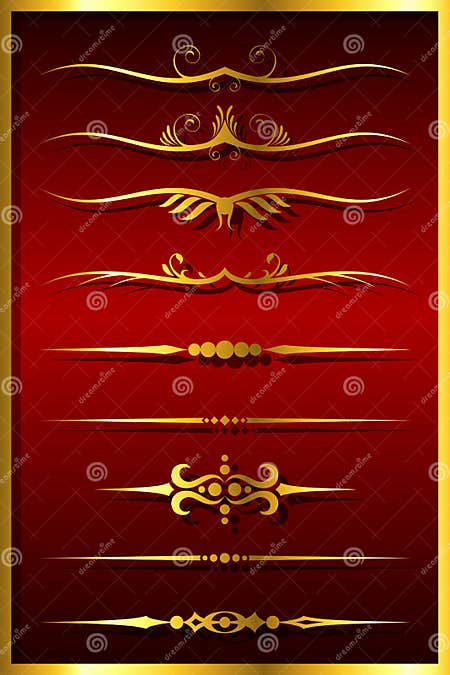 Text Dividers - Page Separators Stock Vector - Illustration of element ...