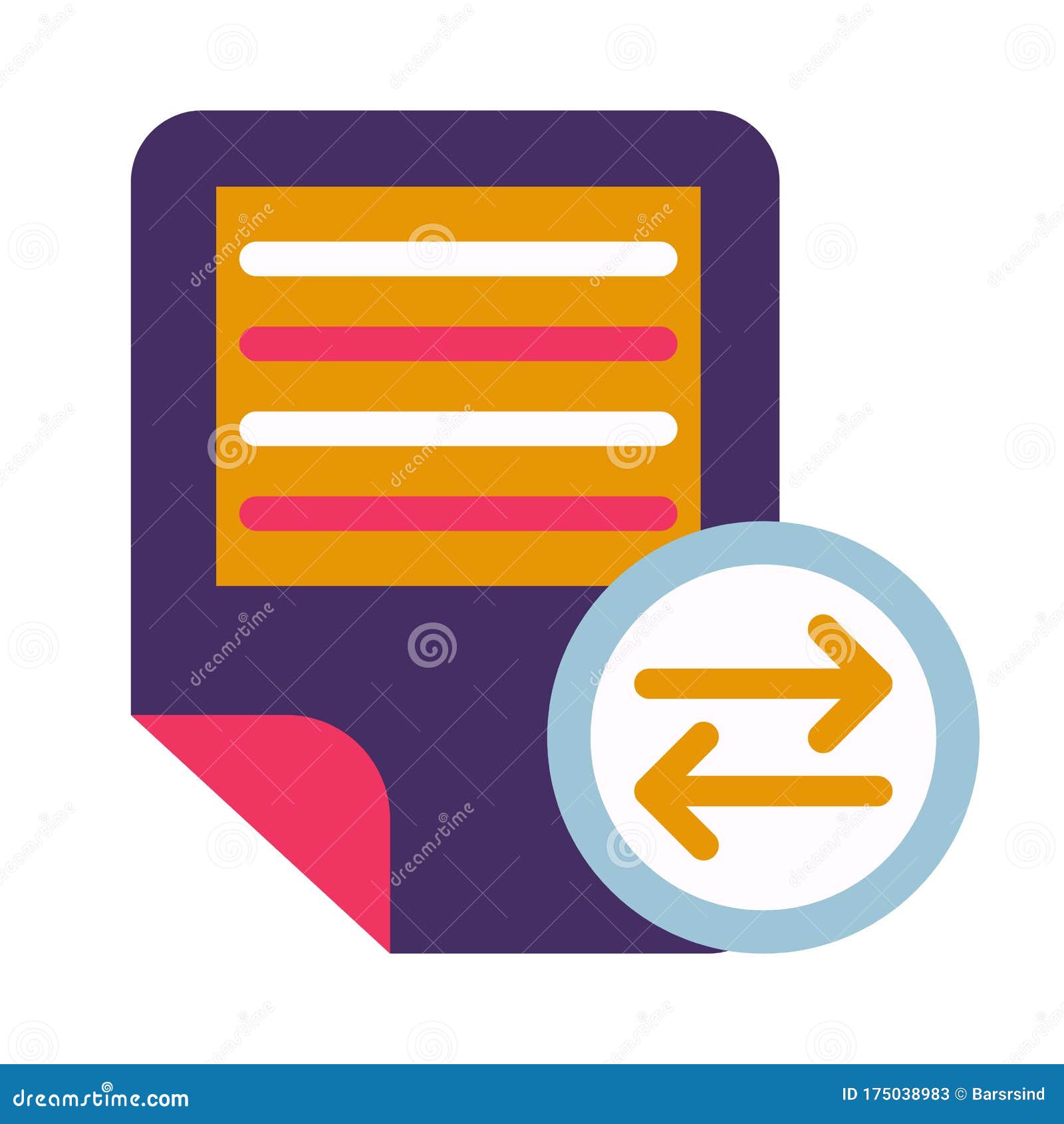 Text Documents Exchanging Symbol Glyph Vector Illustration Stock ...