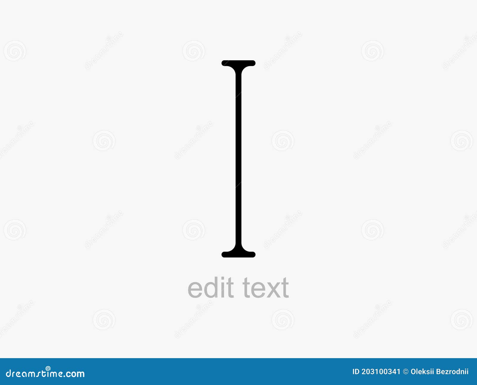 Text Edit Cursor Pointer Font Input Symbol And Editing Of Textual Web