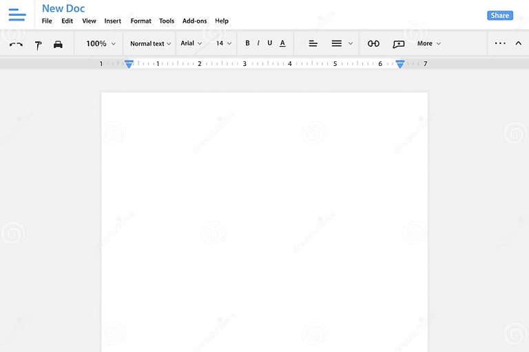 Text Editor Interface Template. Software Editing and Program Toolbar ...