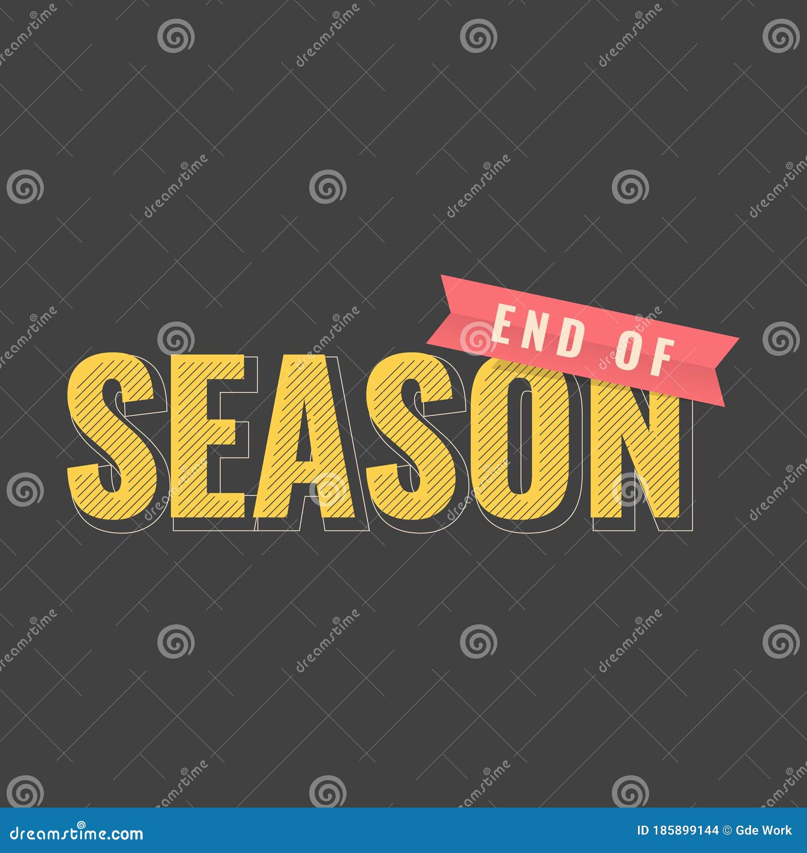 Text Effect of End of Season Stock Vector - Illustration of card ...