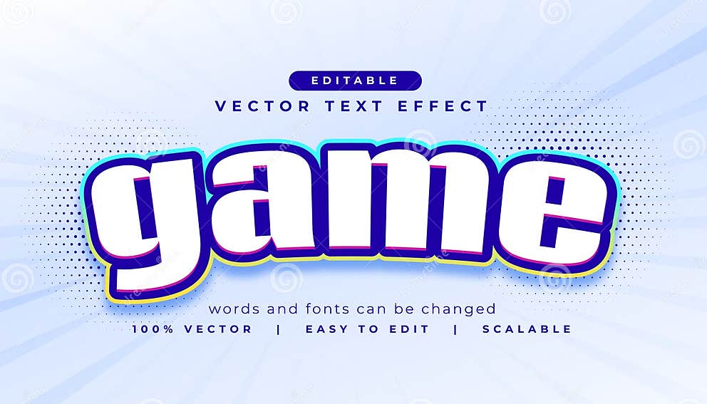Text Effect Style Game Lettering Template Stock Illustration ...