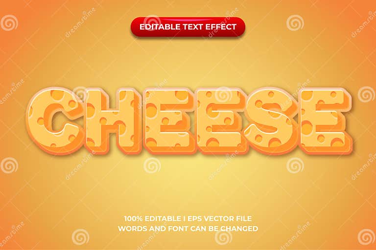 Text effects Cheese stock vector. Illustration of letter - 318722121