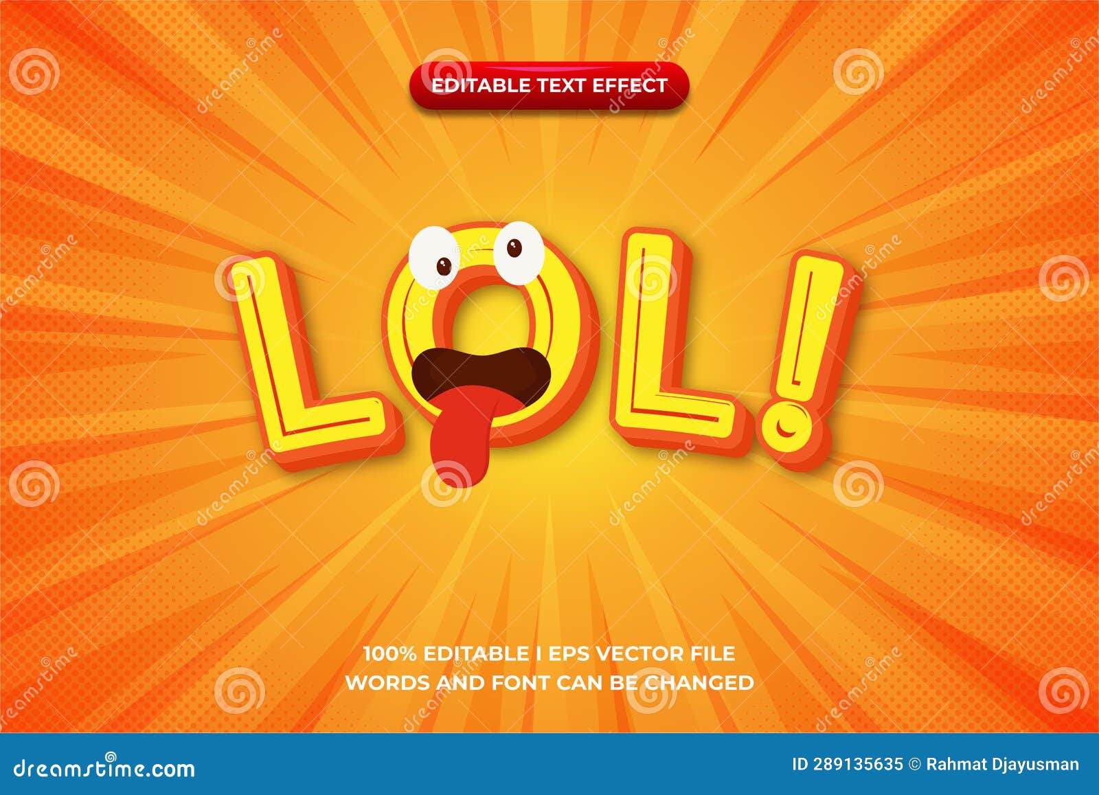 Text Effects 3d Golden Deluxe Editable Text Style Vector Illustration