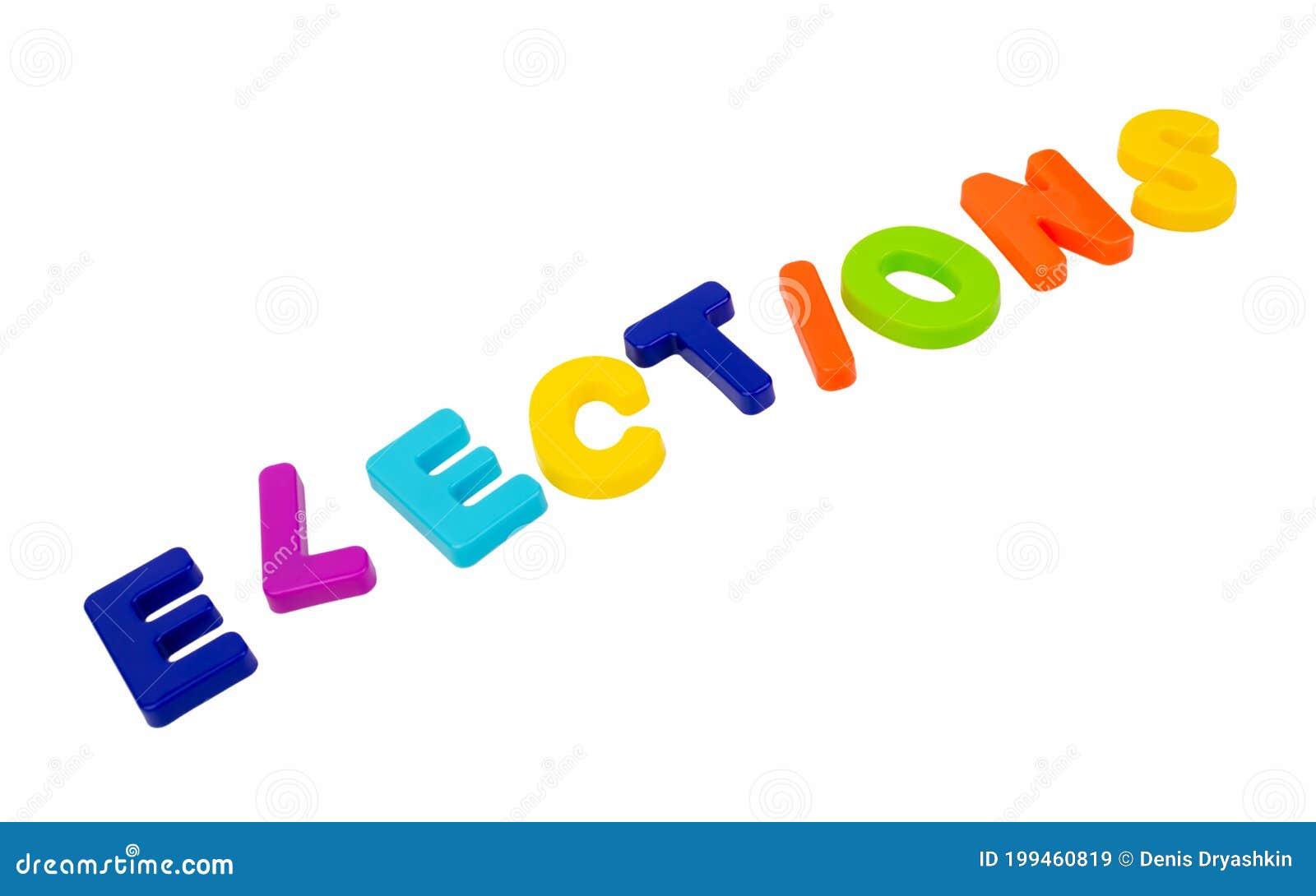 Text ELECTIONS on a White Background Stock Image - Image of ...