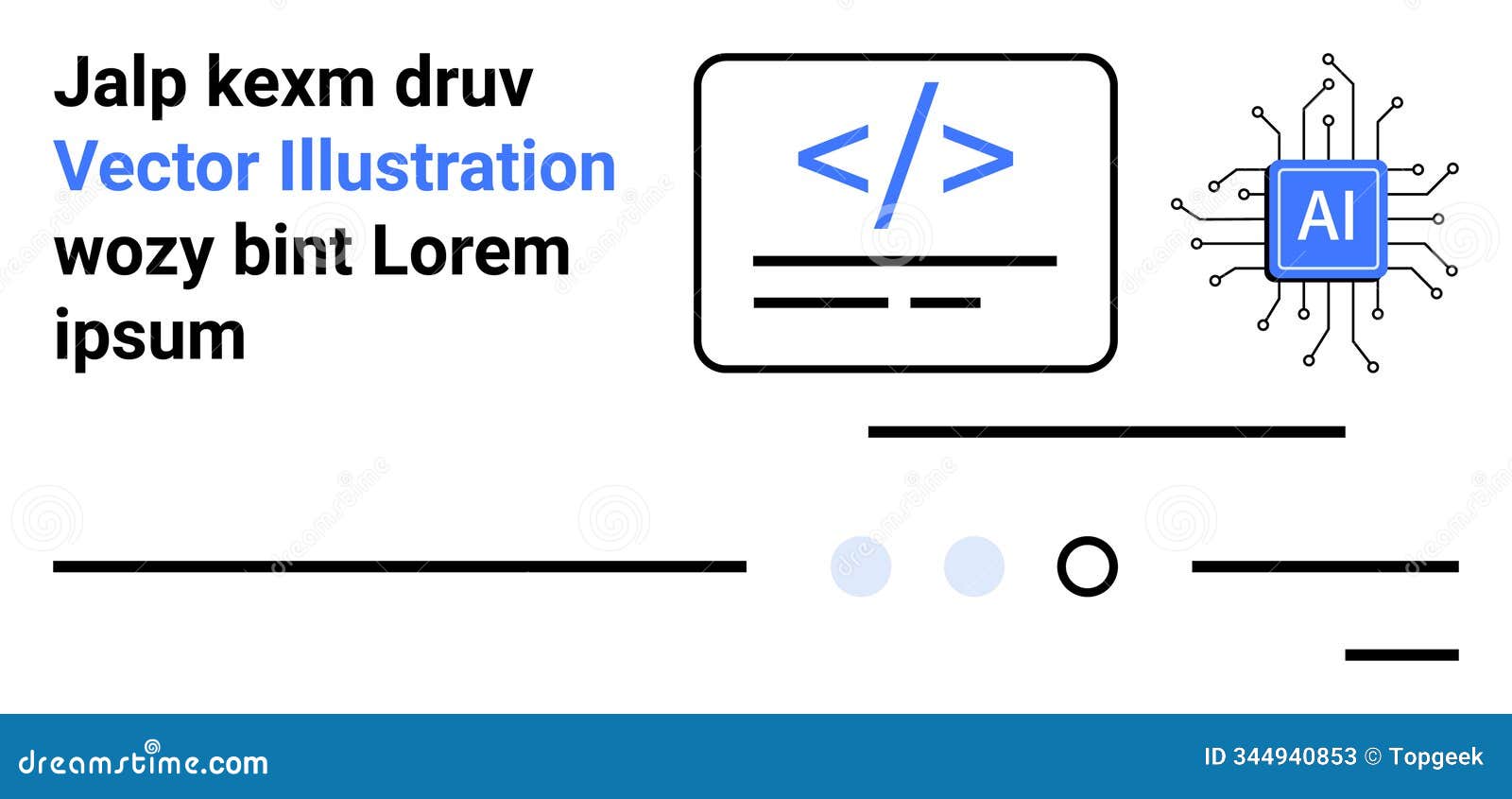Technology and Coding Concept with AI Microchip and Code Symbol for ...