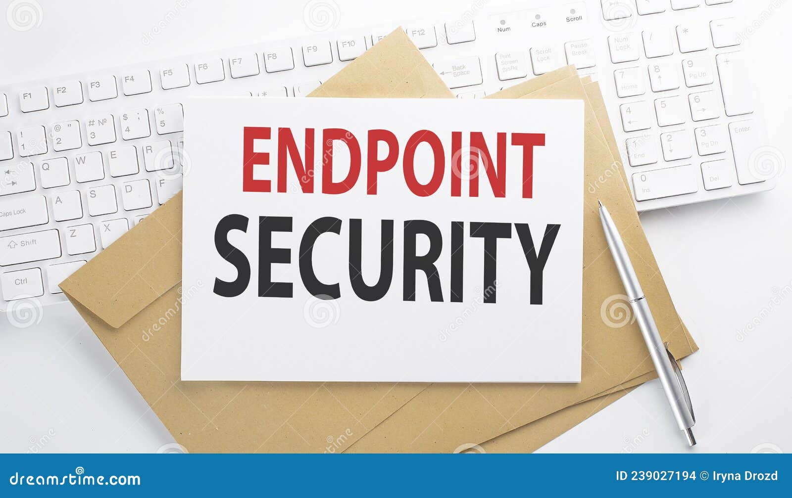 Text ENDPOINT SECURITY on the Envelope on the Keyboard Stock Photo ...