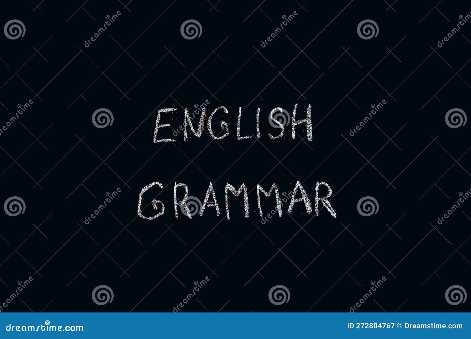 Text English Grammar on Blackboard Stock Image - Image of life, message ...