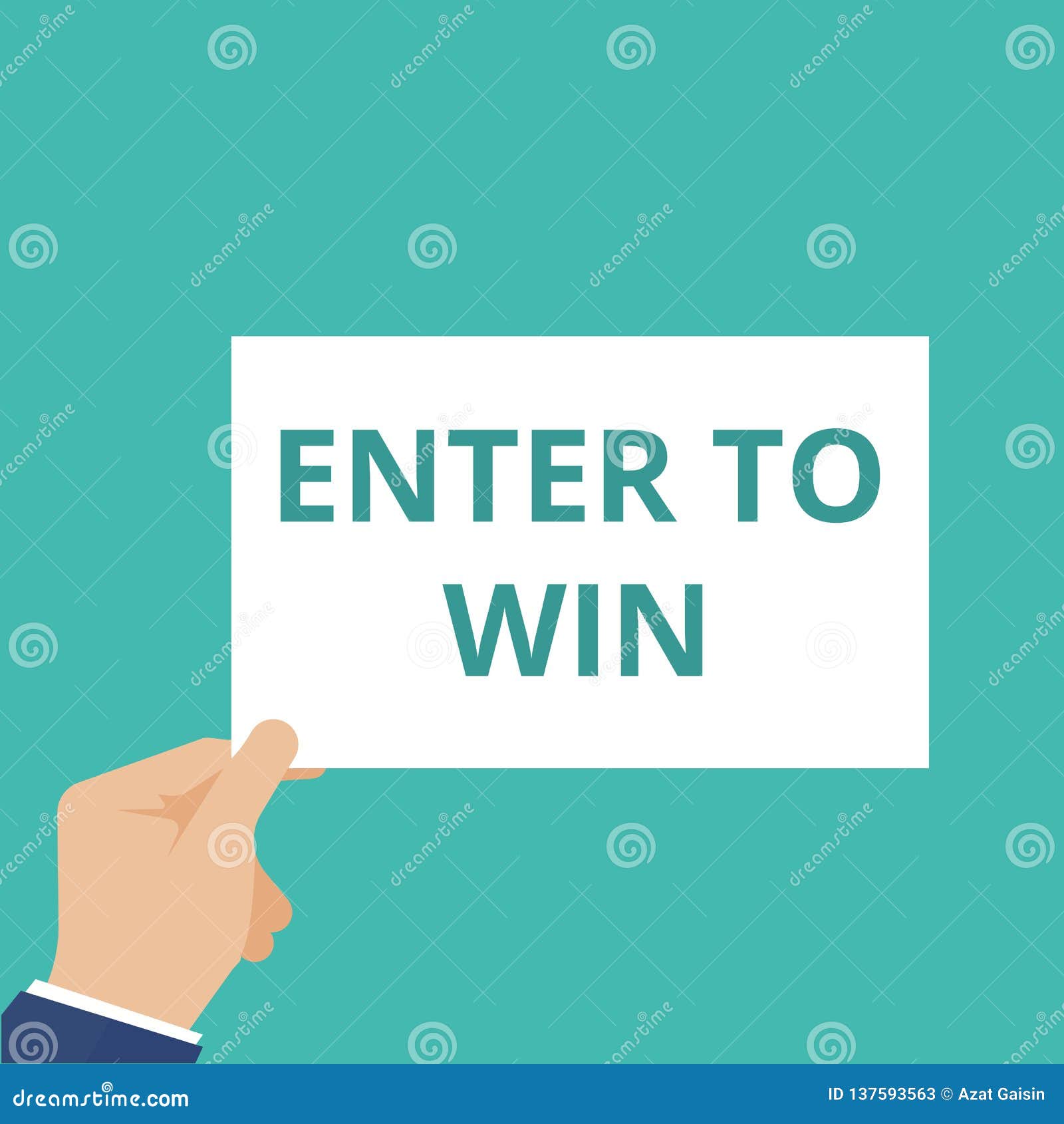 Text Enter To Win stock illustration. Illustration of award - 137593563