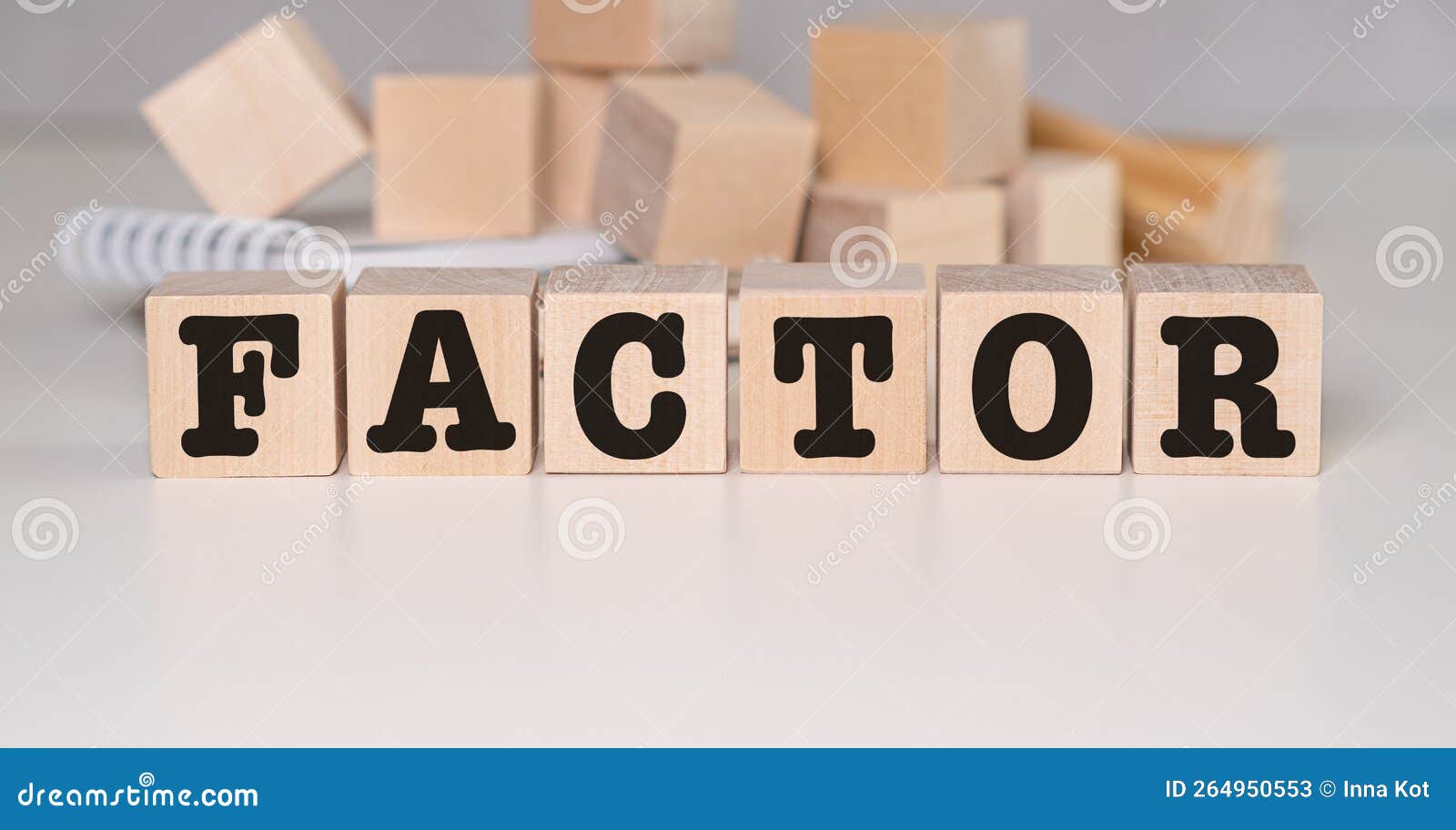 Text Factor Written on Wooden Cubes. Risk Factors. Evaluation of Sales ...