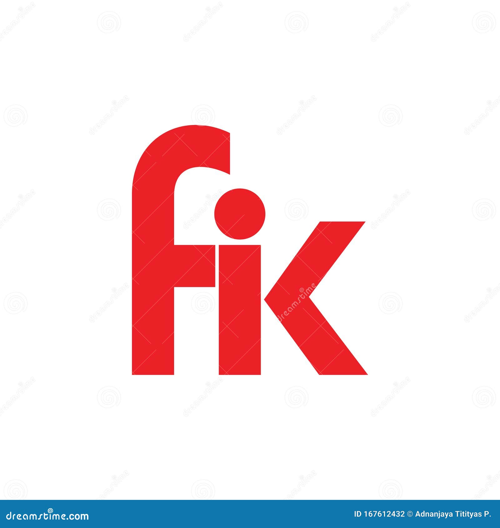 Text Fik Simple Logo Vector Stock Vector - Illustration of sign ...