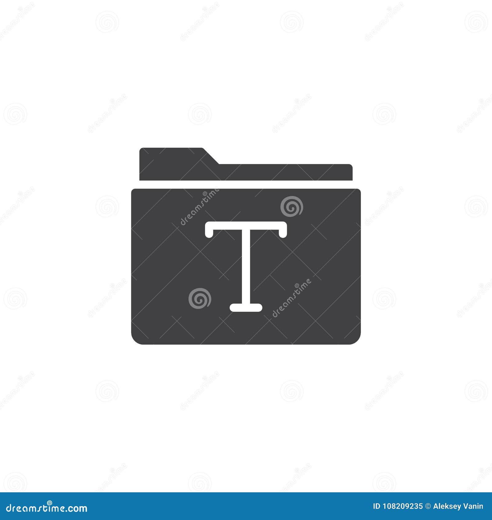 Text File Folder Icon Vector Stock Vector - Illustration of archive ...