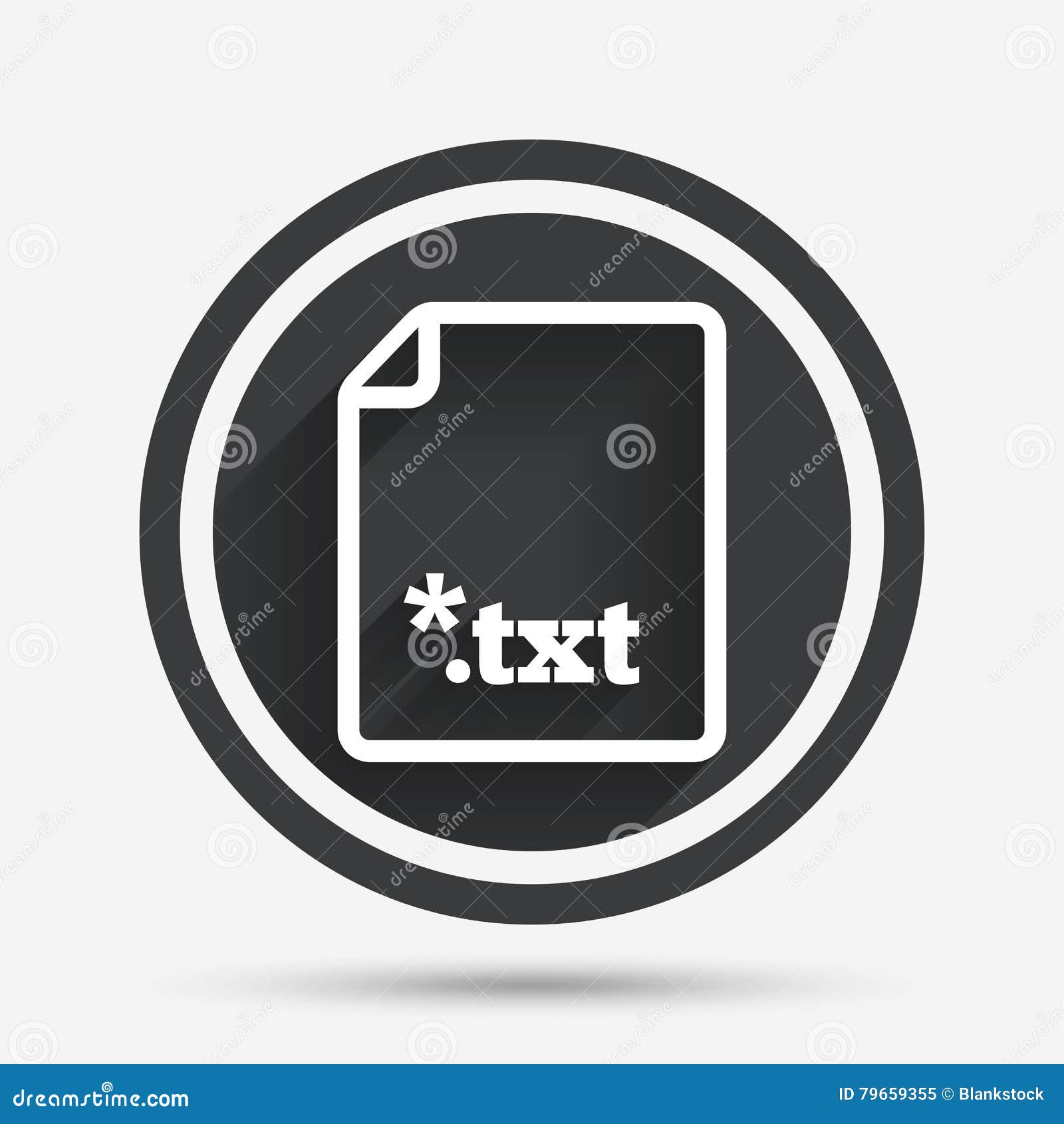 Text File Icon. Download Txt Doc Button Stock Vector - Illustration of ...