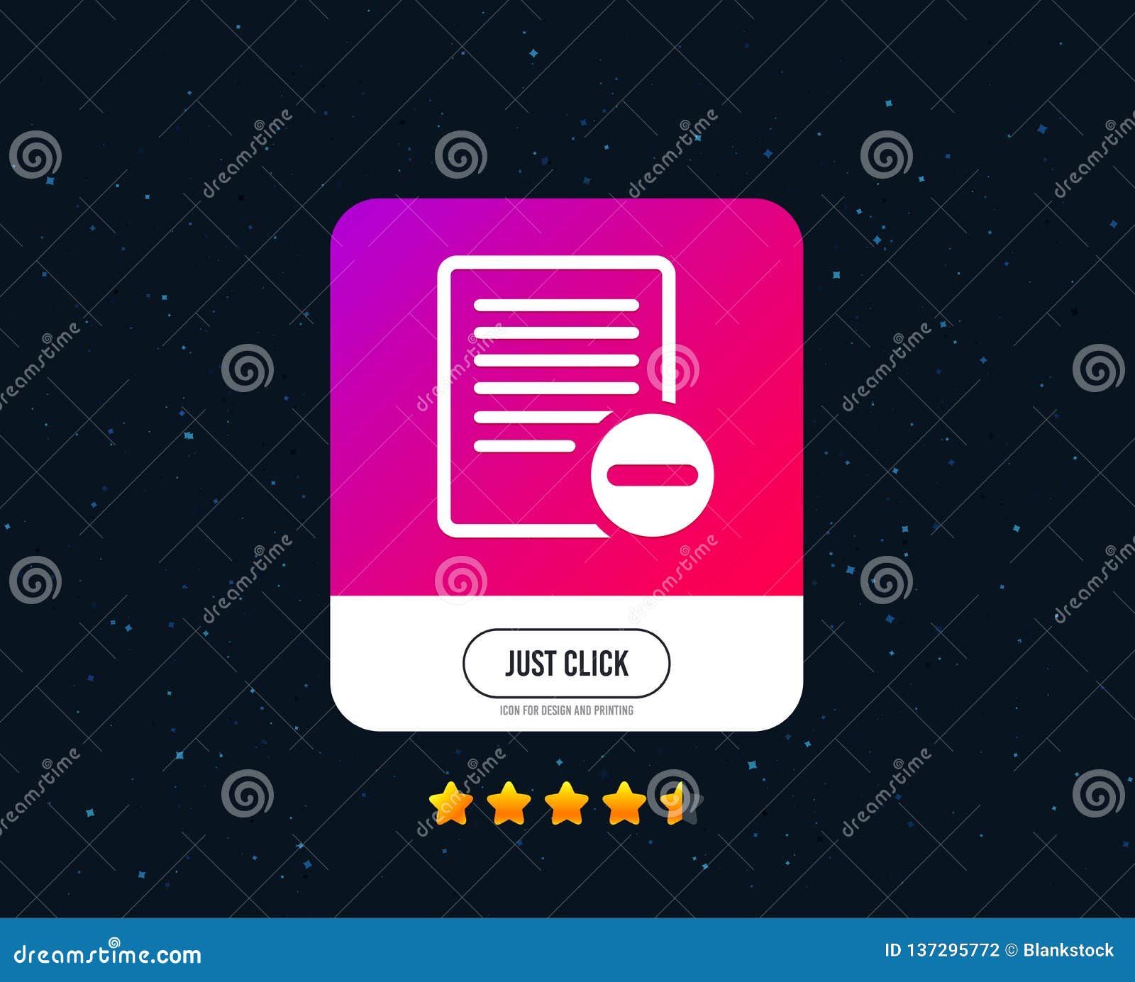 Text File Sign Icon. Delete File Document Symbol. Vector Stock Vector ...