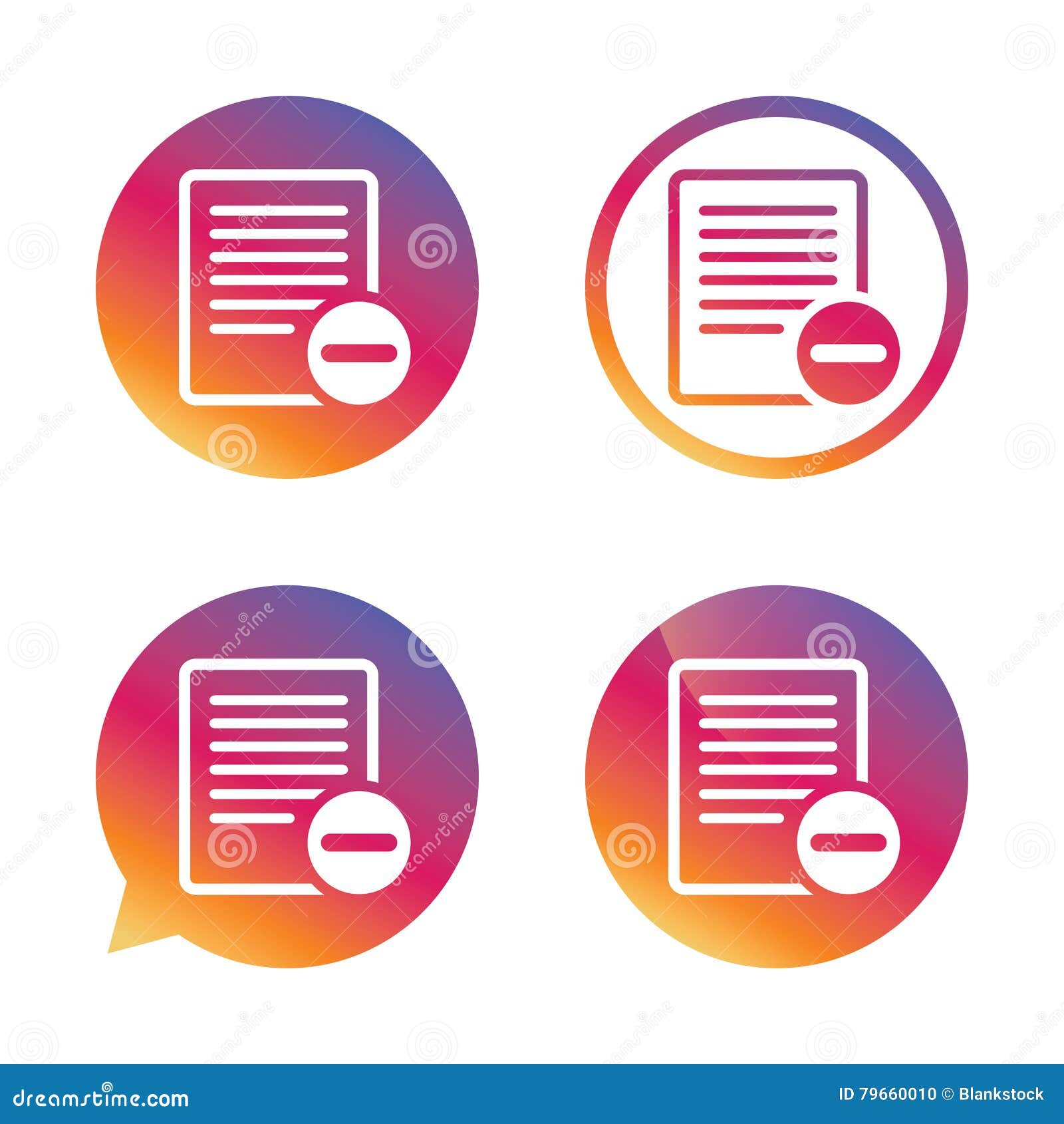 Text File Sign Icon. Delete File Document Symbol Stock Vector ...